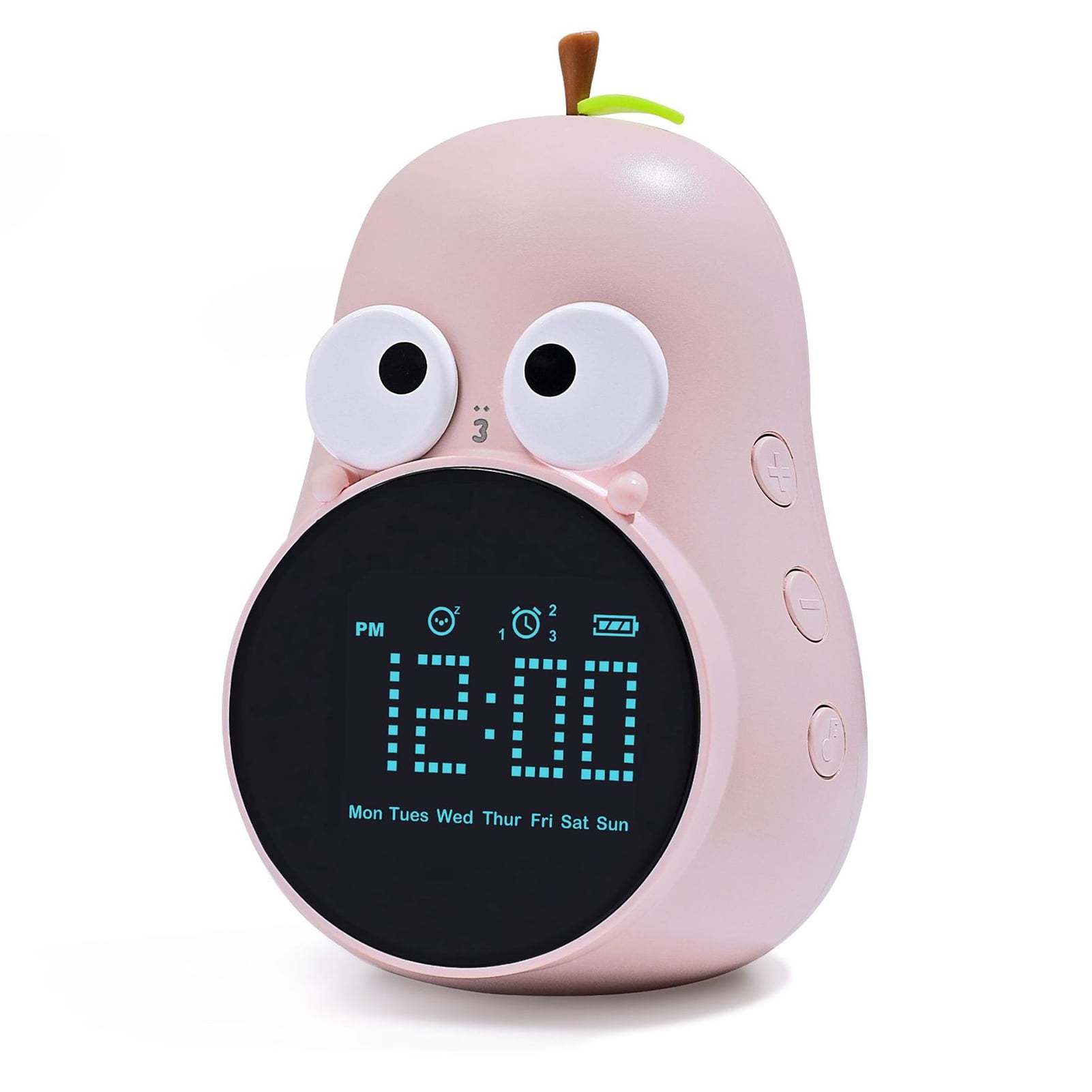 Warkul Alarm Clock Cute Pear Design 6 Ringtones Snooze Function ...