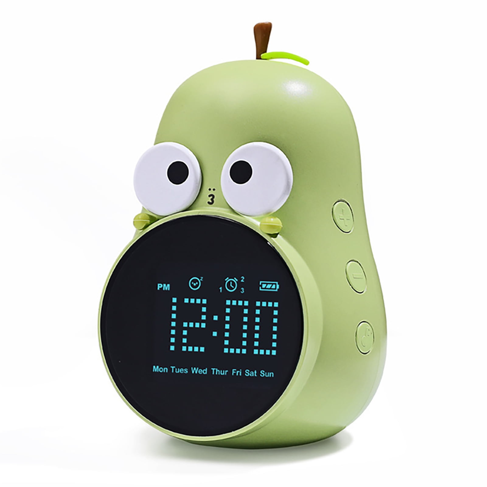 Warkul Alarm Clock Cute Pear Design 6 Ringtones Snooze Function ...