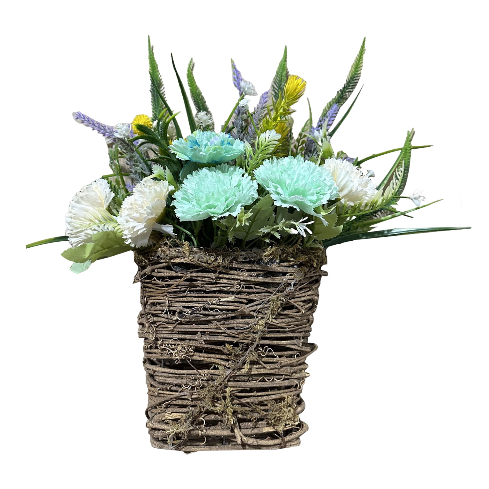 Warkul Artificial Fake Flowers Decor, Artificial Flower Basket Gorgeous ...