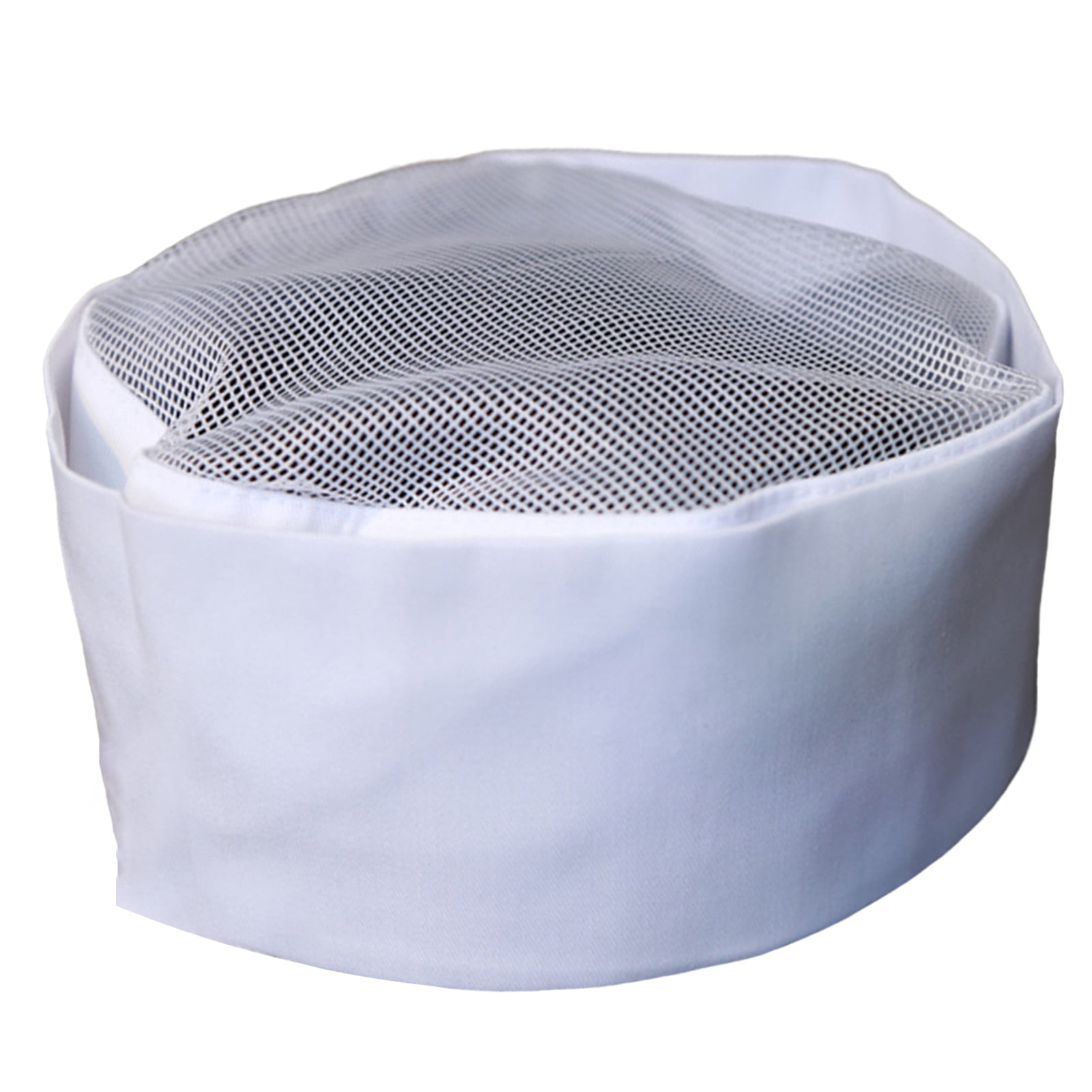 Warkul Breathable Mesh Flat Dome Adjustable Fastener Tape Chef Hat ...