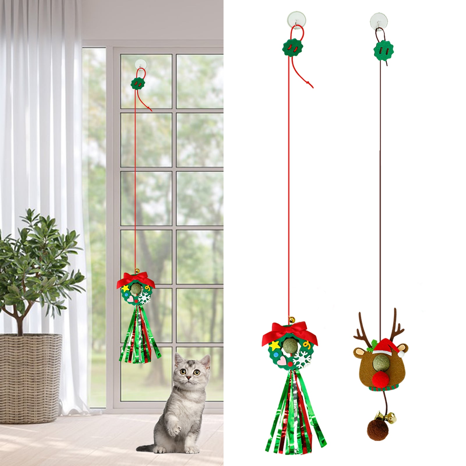 Warkul Cat Toy Interactive Hanging Cat Toy Easy to Install Safe ...