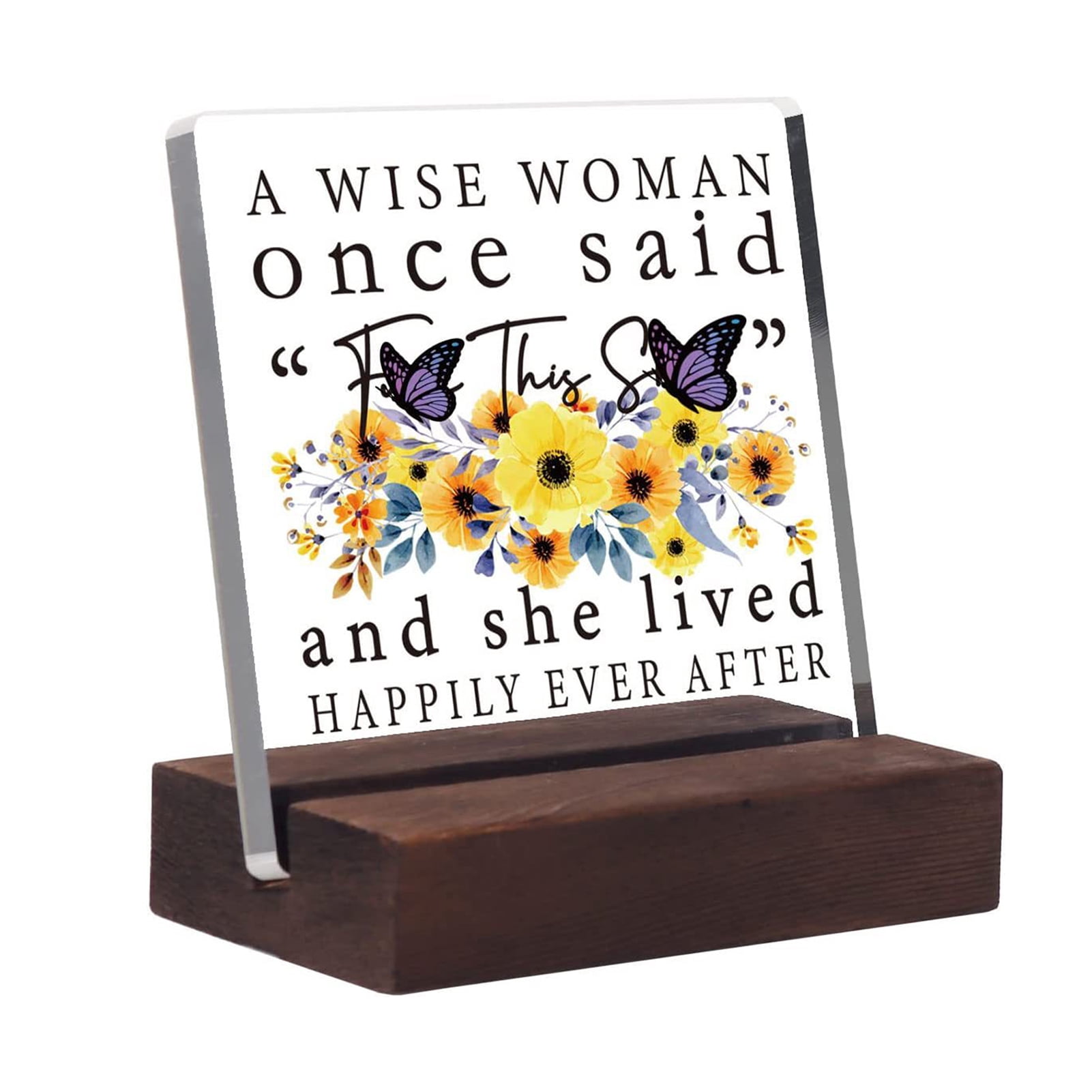 Warkul Desk Decorative Sign - Home Office Decor, Acrylic Inspirational ...
