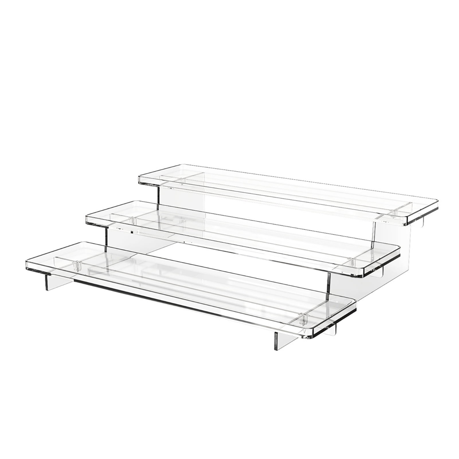Warkul Desktop Storage Rack Transparent Three Layers Storage Organizer ...
