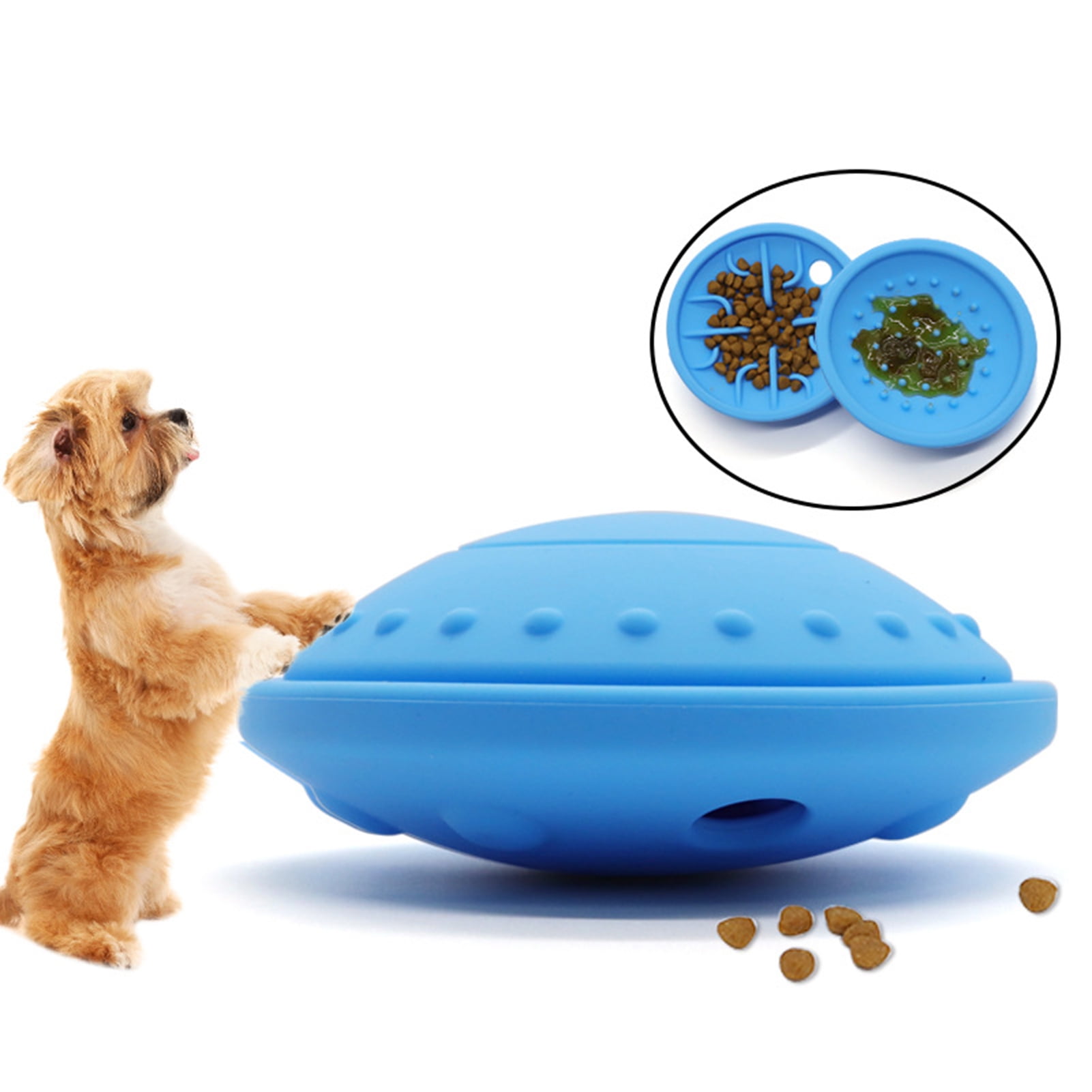Warkul Dog Feeding Toy Automatic Gliding Disk Dog Chew Toys Bite ...