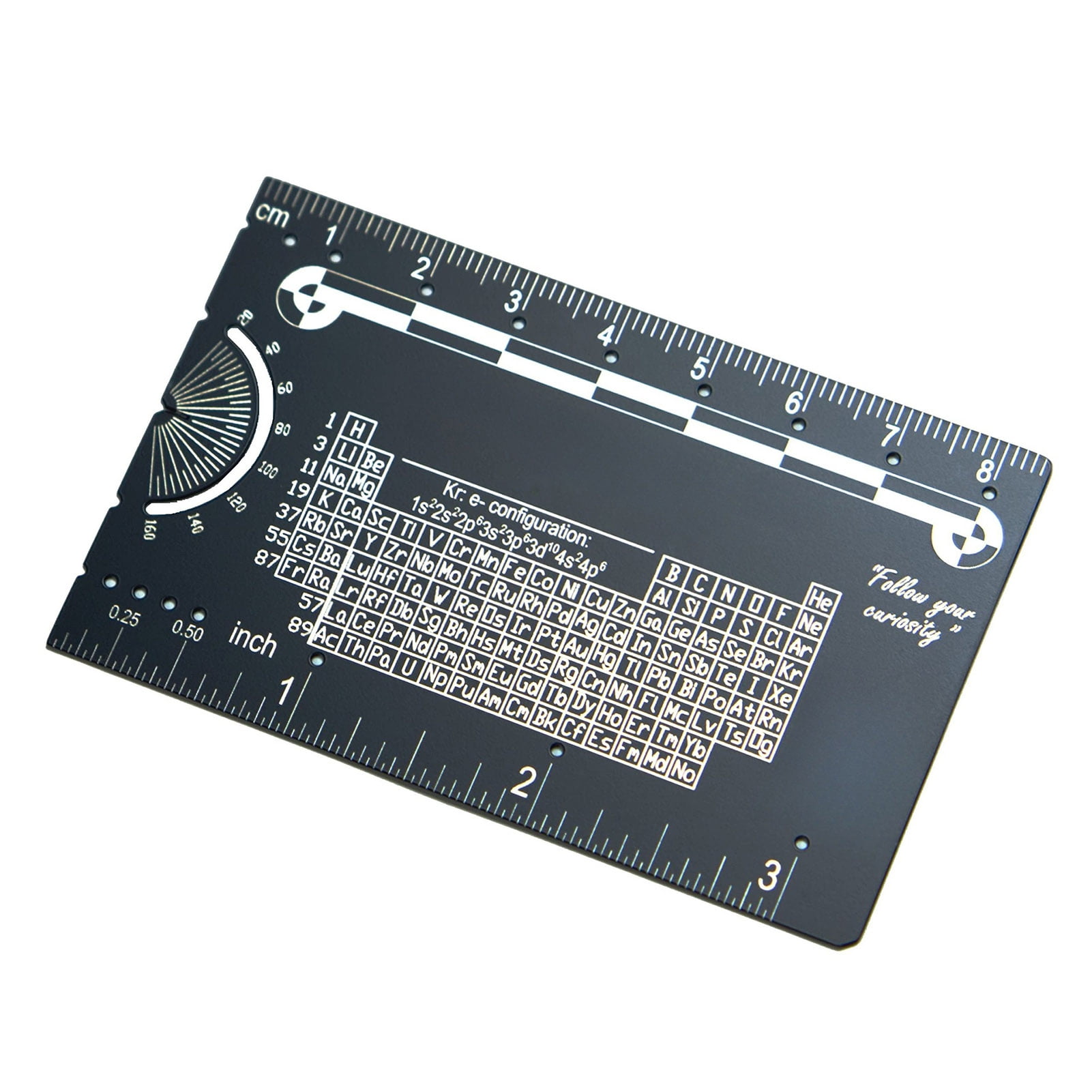 Warkul Engineering Ruler Protractor Compass Multi-Tool Pocket Size ...