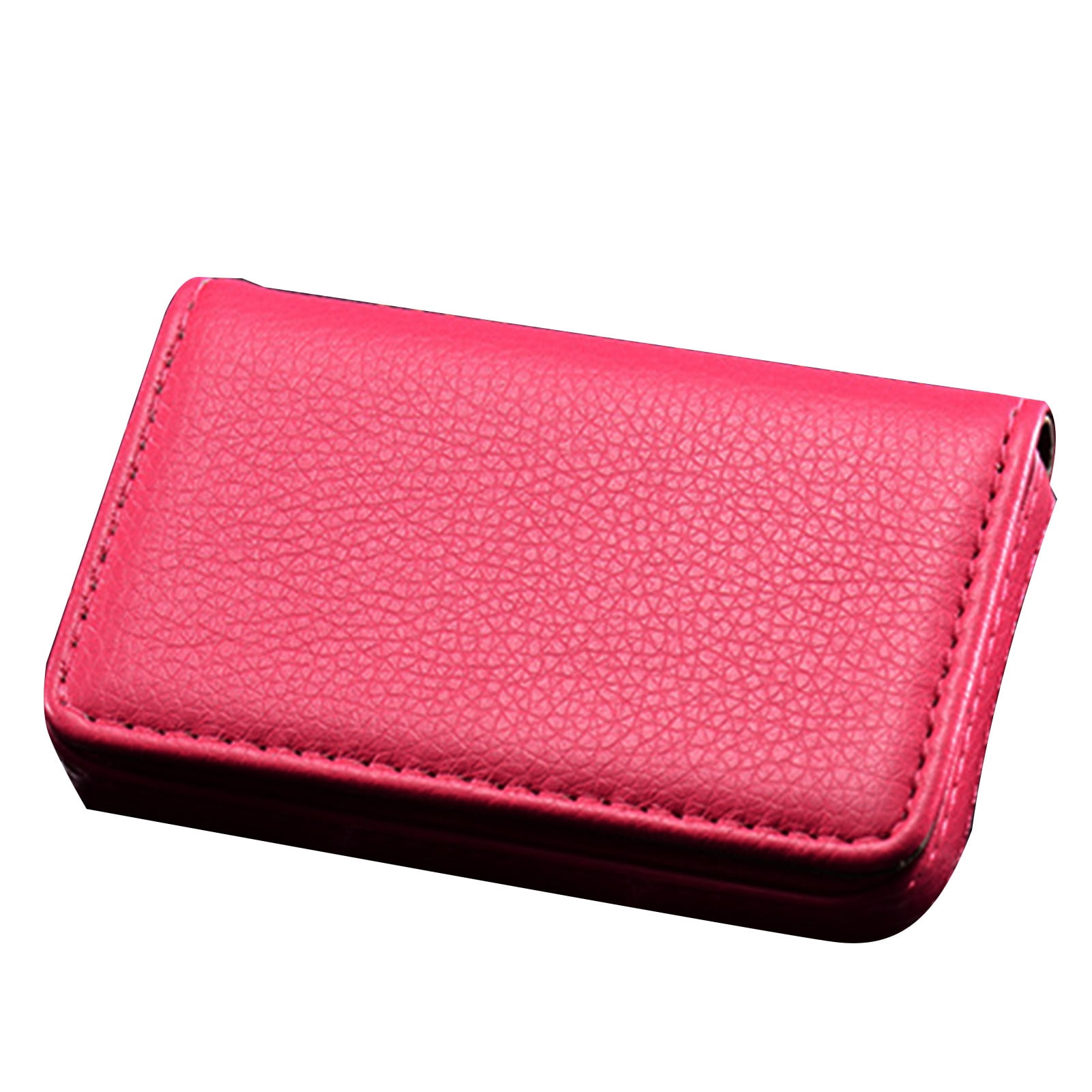 Warkul Faux Leather Business Card Holder with Magnetic Closure Slim ...