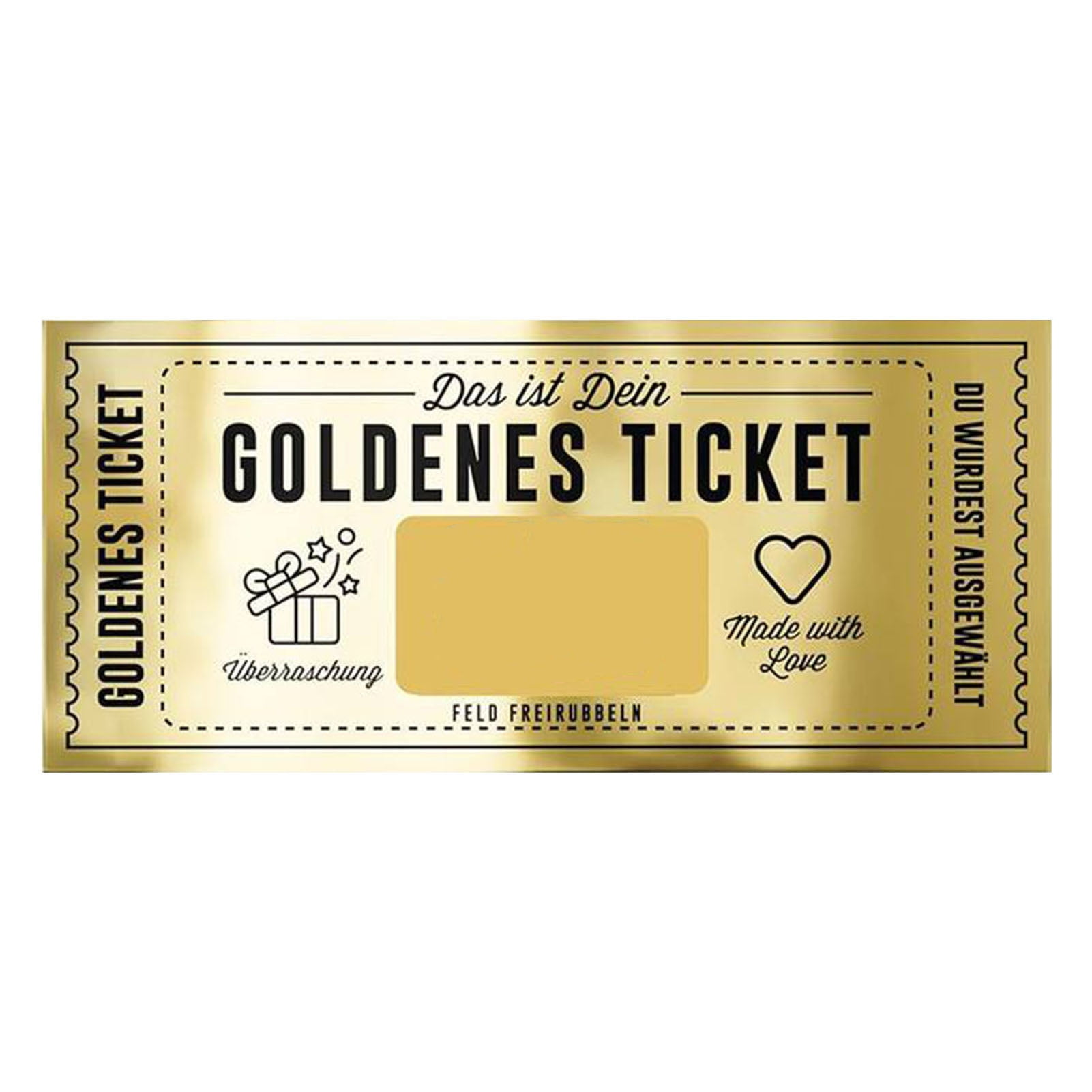 Warkul Golden Ticket Scratch-off Card - Gravure Printing Scratch Reveal ...