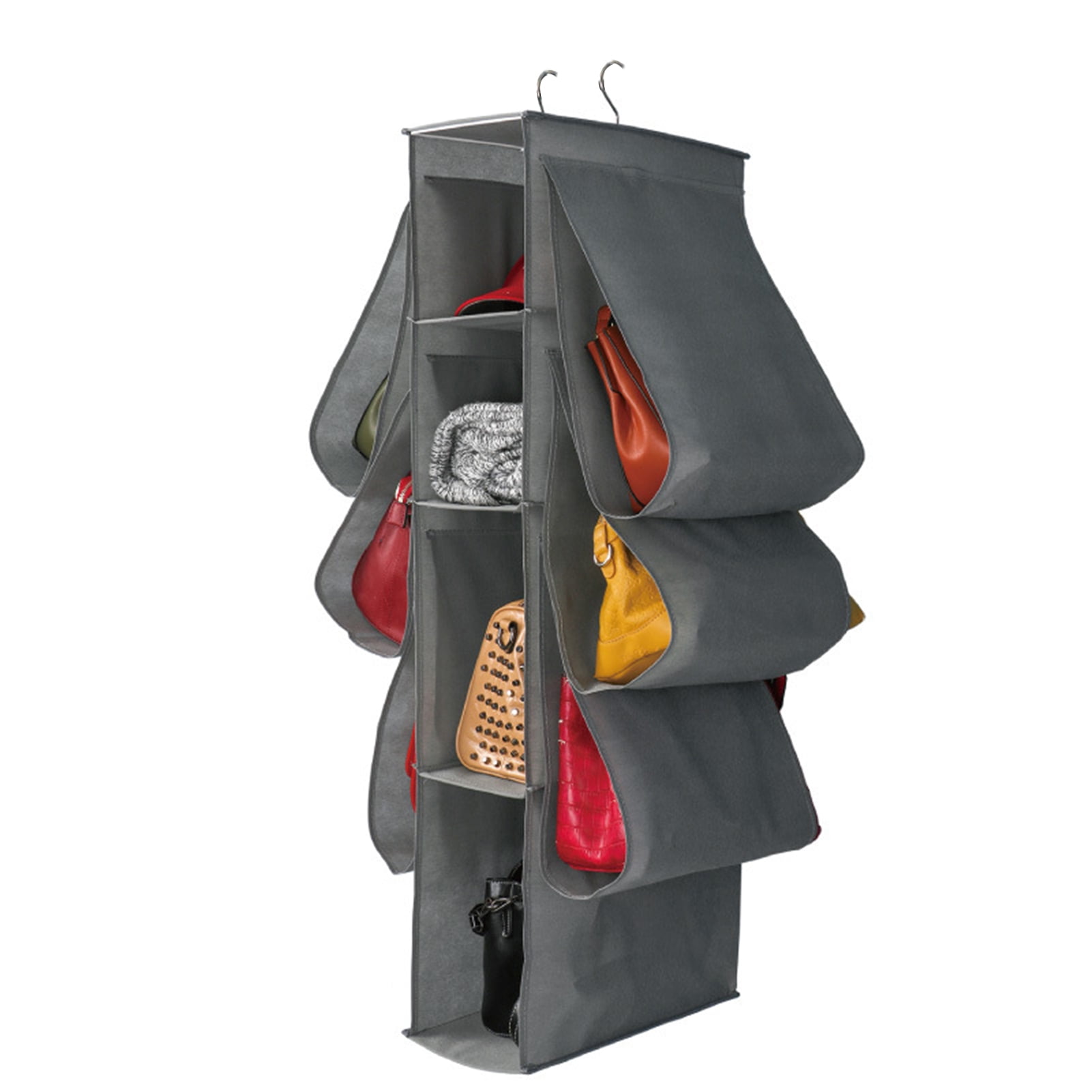 Warkul Handbag Hanging Organizer Space Saving 10 Compartments with ...