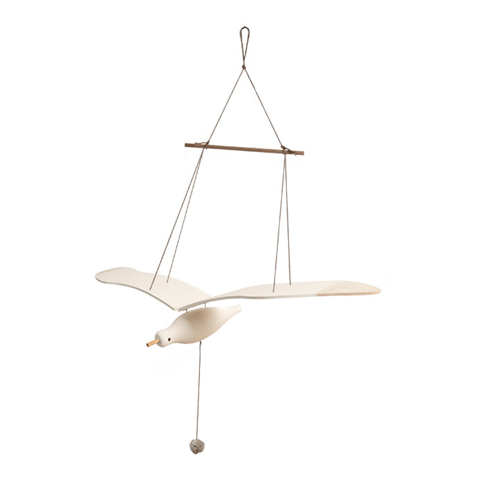 Warkul Handmade Wooden Seagull Hanging Mobile Pendant Wood Ornament ...