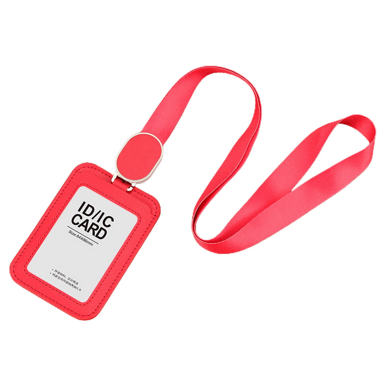 Warkul ID Badge Holder with Durable Lanyard Transparent Design ...