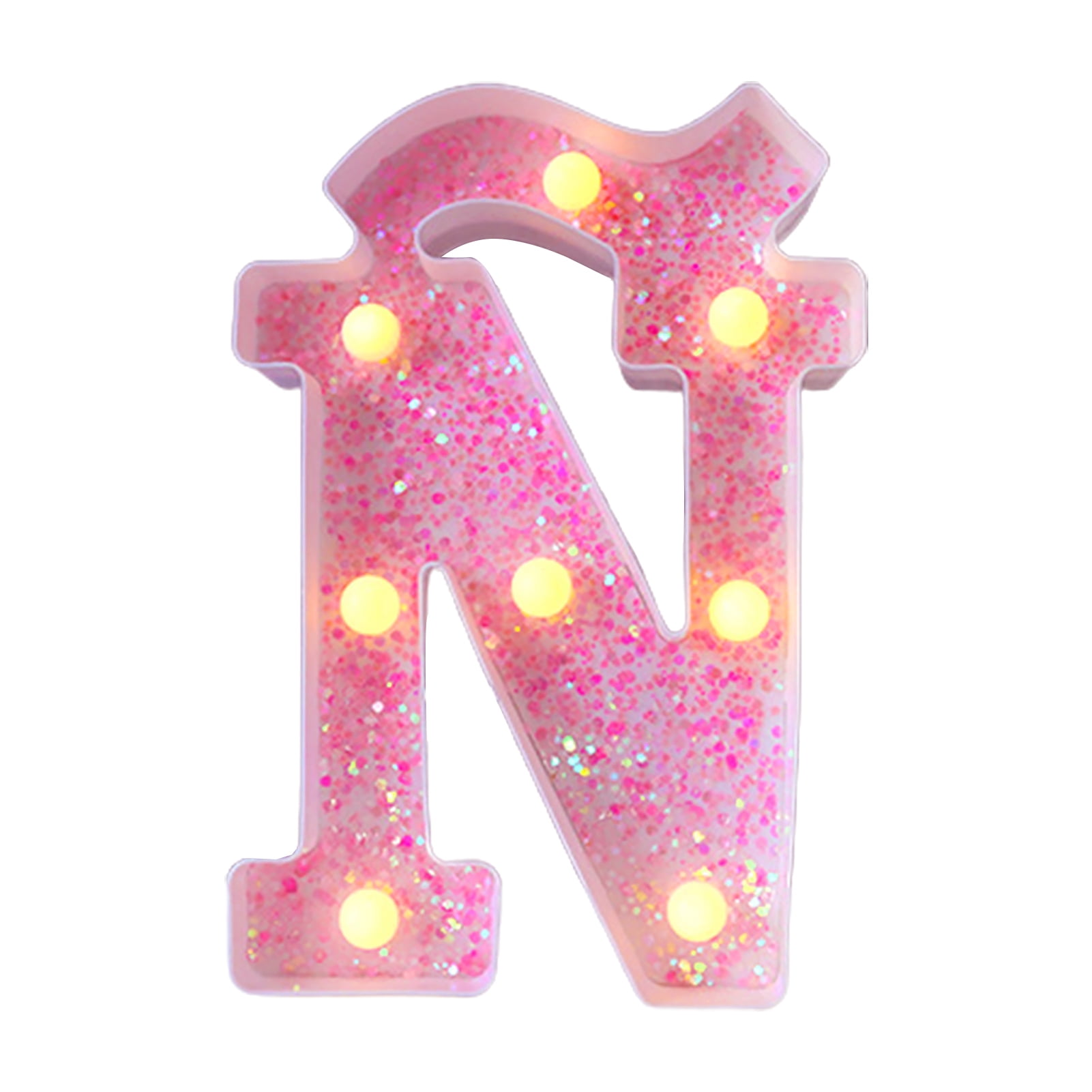 Warkul LED Digital Numbers Sign Night Light - Battery Powered Warm ...