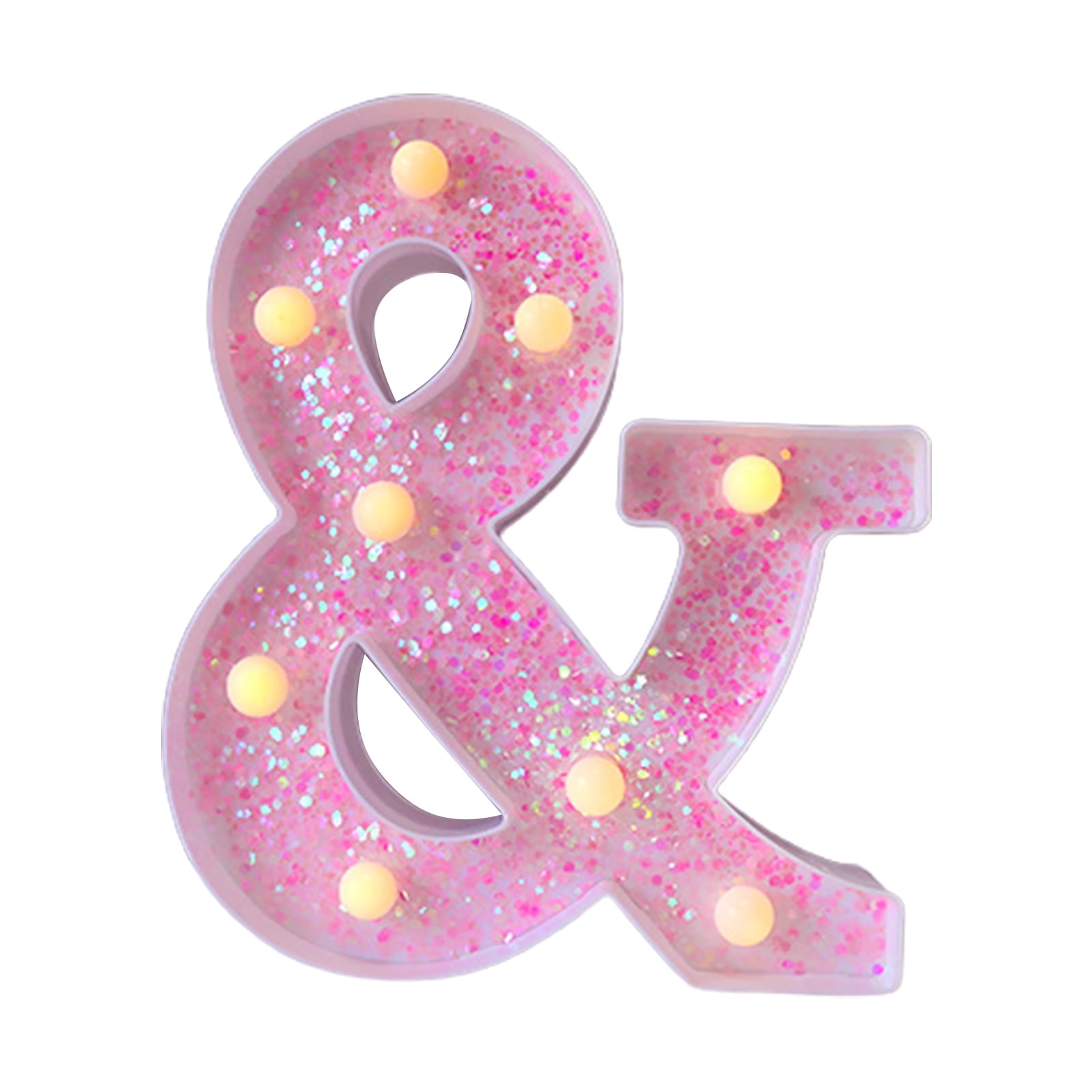 Warkul LED Digital Numbers Sign Night Light - Battery Powered Warm ...