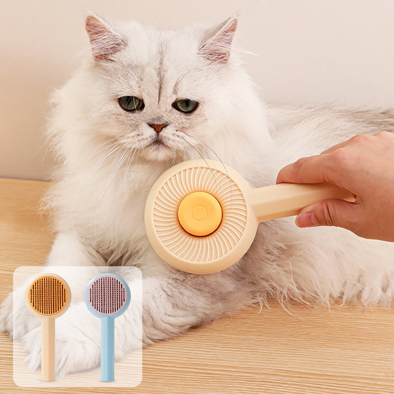 Warkul Massage Pet Comb Vortex Self-Cleaning Gentle Detangling Hair ...