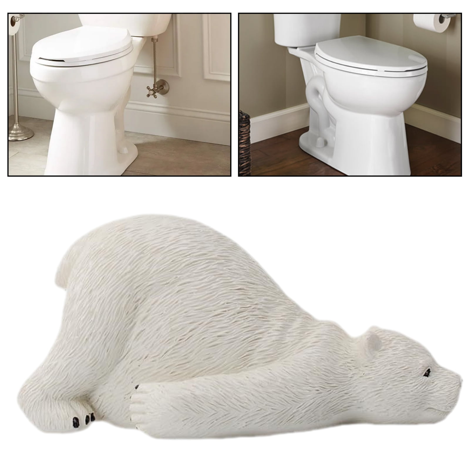 Warkul Polar Bear Toilet Bolt Cover, Toilet Bolt Covers Decorative ...