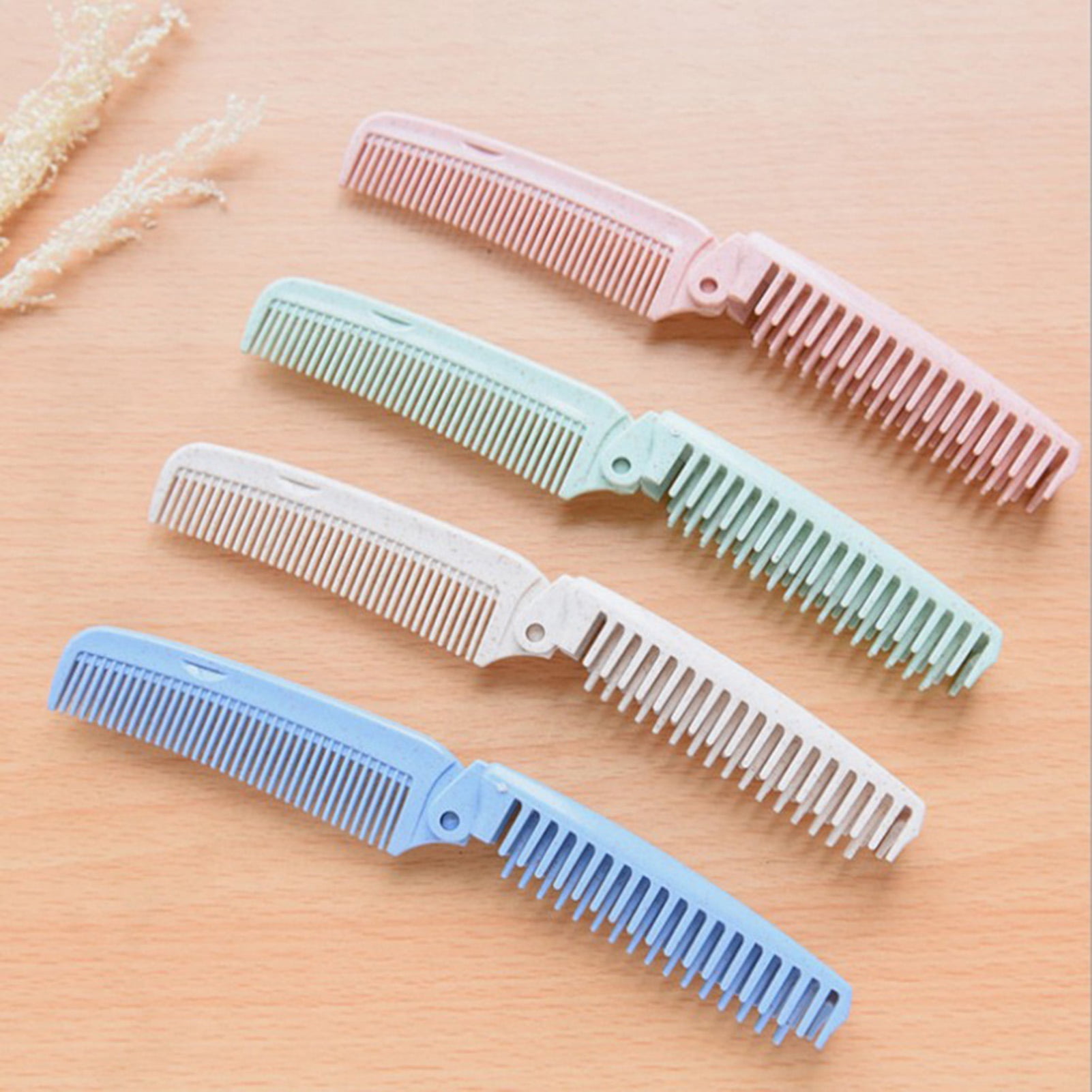 Warkul Portable Travel Folding Comb Compact Pocket Hair Comb Double ...