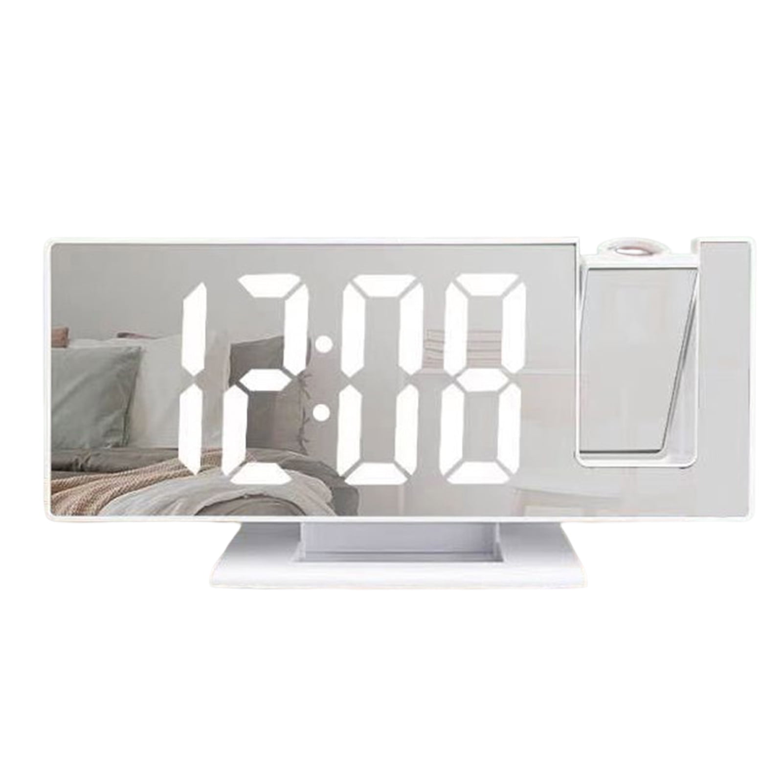 Warkul Projection Alarm Clock Time Projection Big Screen Adjustable ...