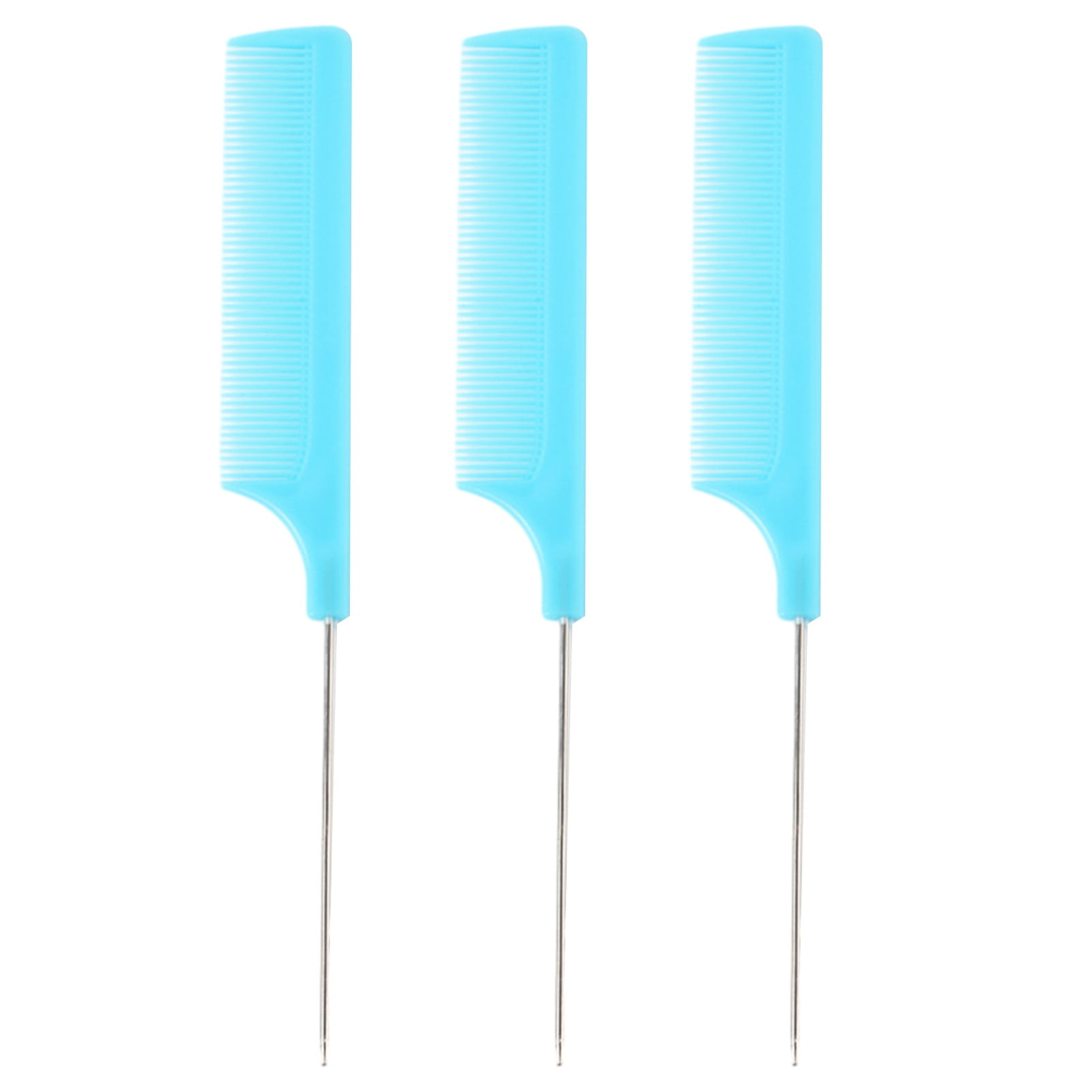 Warkul Rat Tail Combs for Women, Steel Pin Rat Tail Carbon Fiber Heat ...