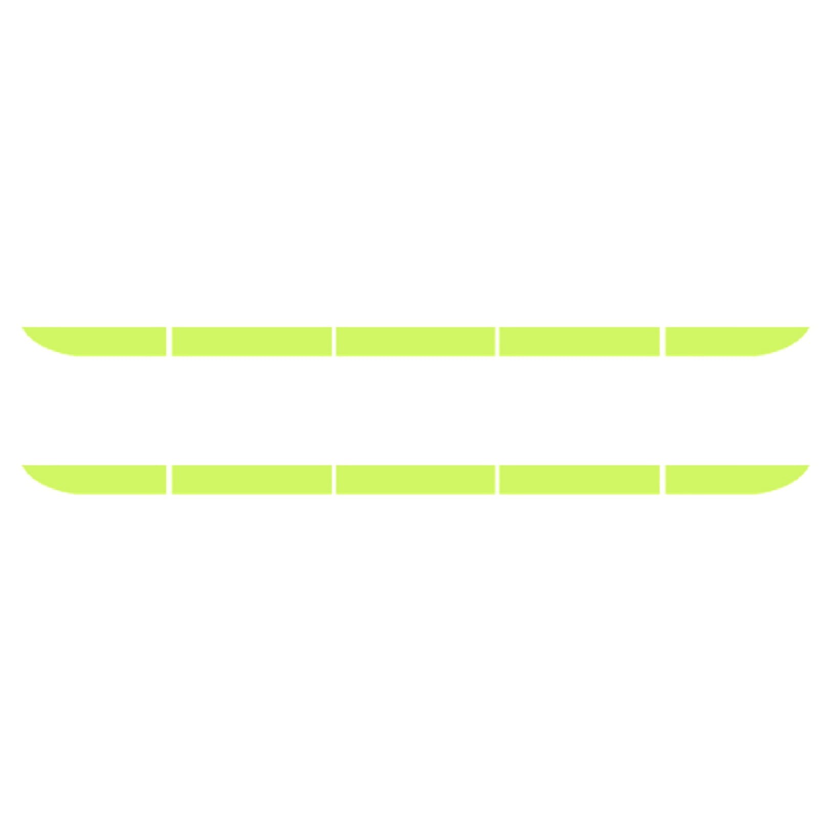 Warkul Reflective Large Stripes Car Stickers - 2Pcs Rear Trunk Fender ...