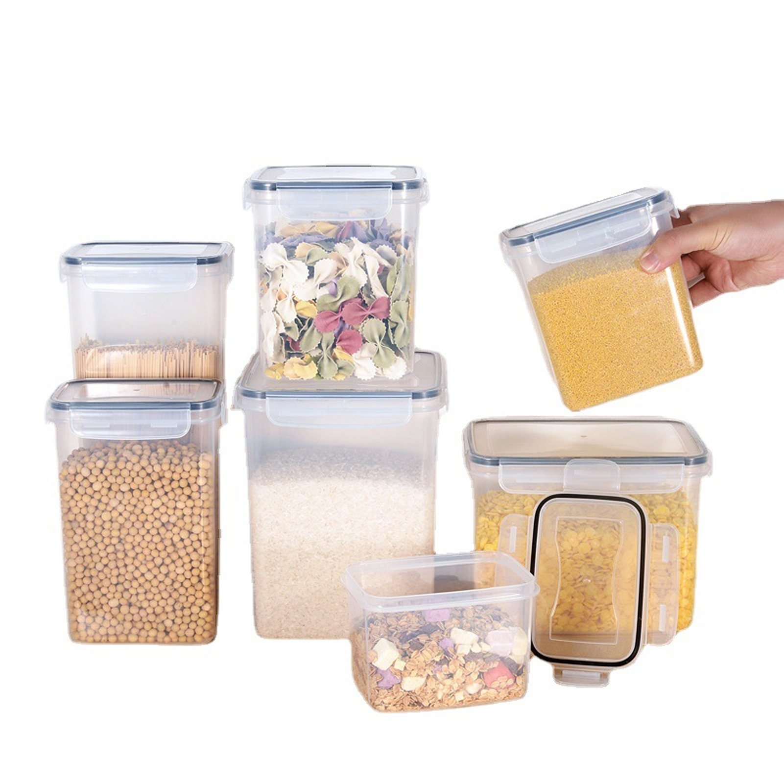 Warkul Sealed Storage Jar Box Vacuum Proof Storage Transparent Airtight ...