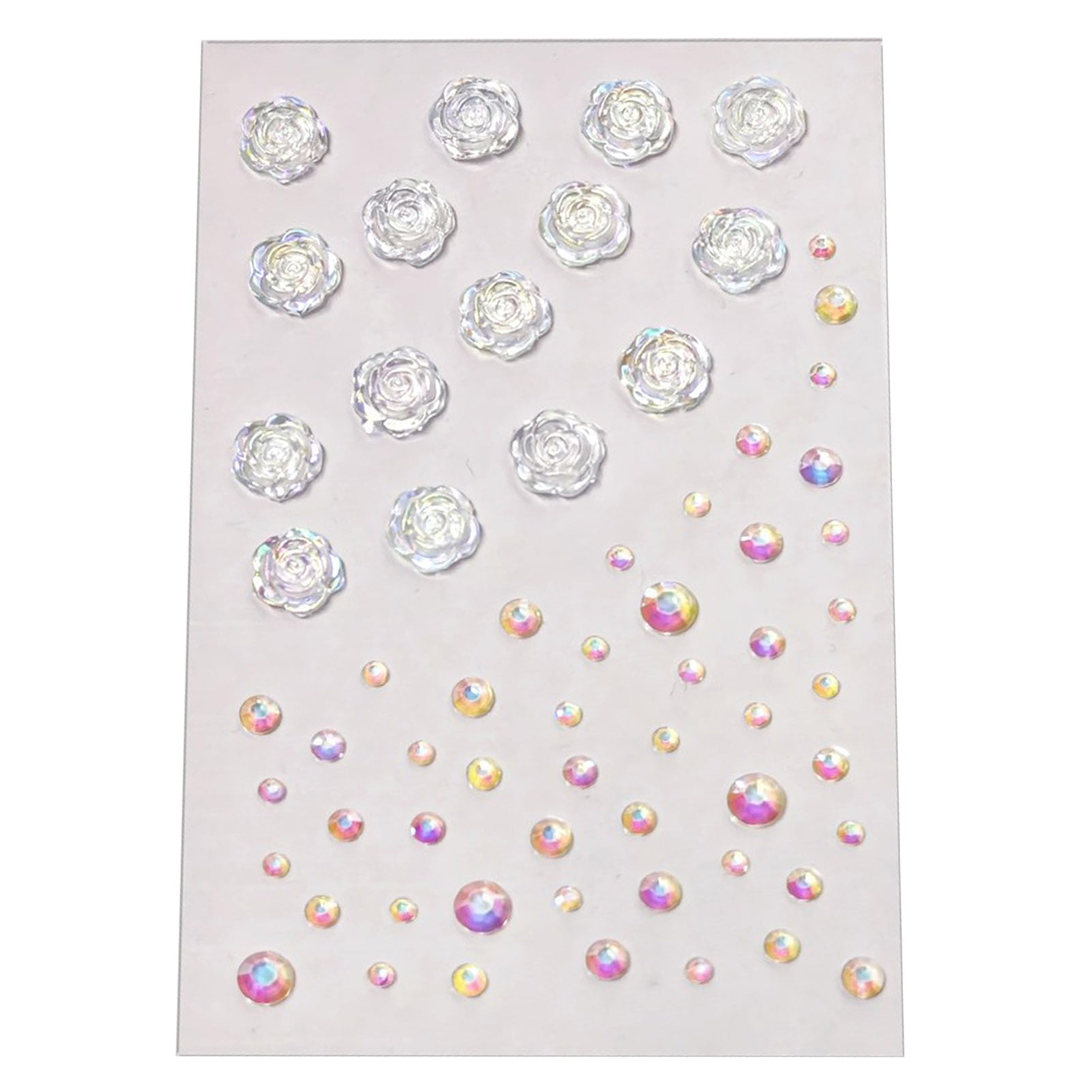 Warkul Self-Adhesive Face Rhinestone Makeup Supplies Sparkling Non ...
