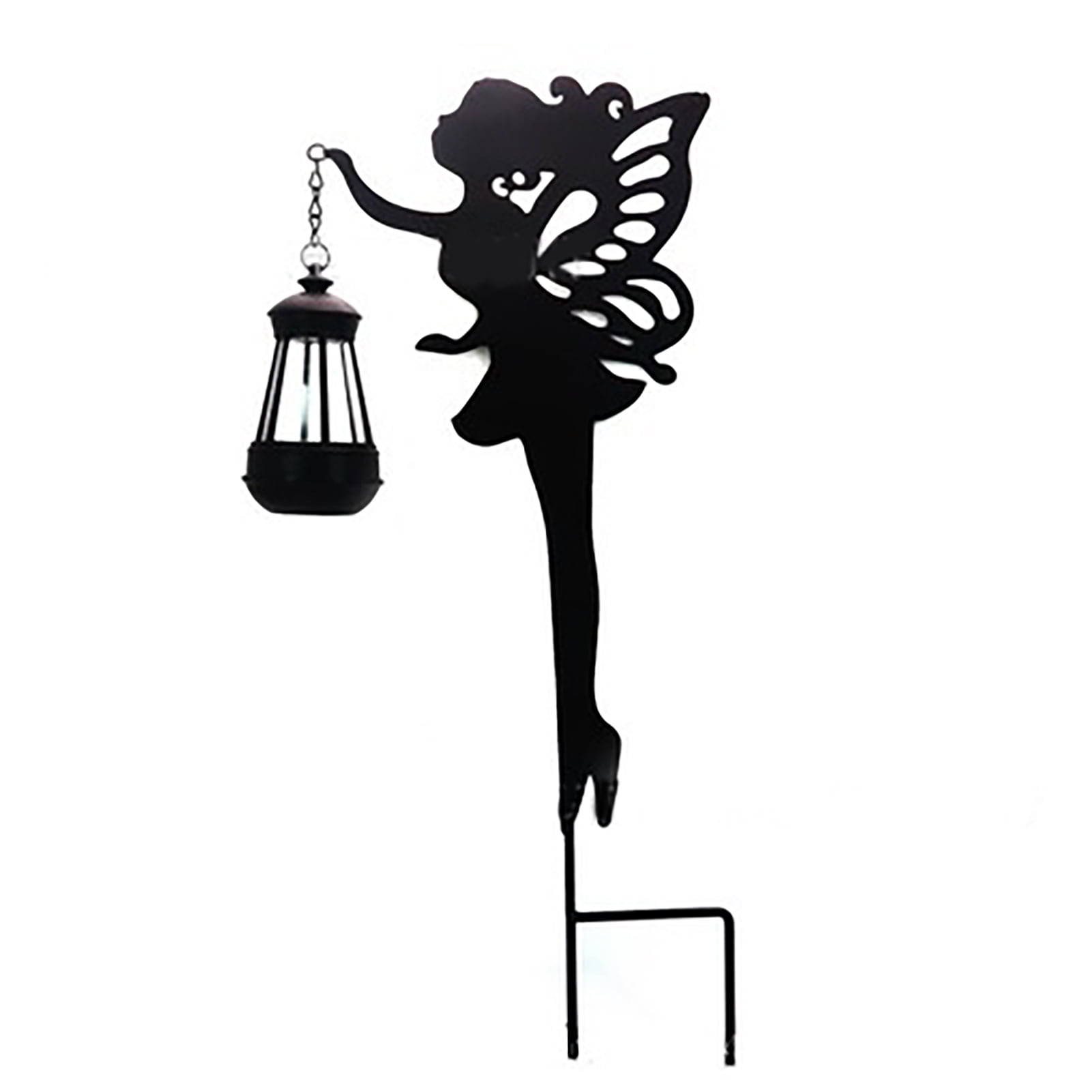 Warkul Solar Fairy Light LED Butterflies Wing Girls Statue Stake ...
