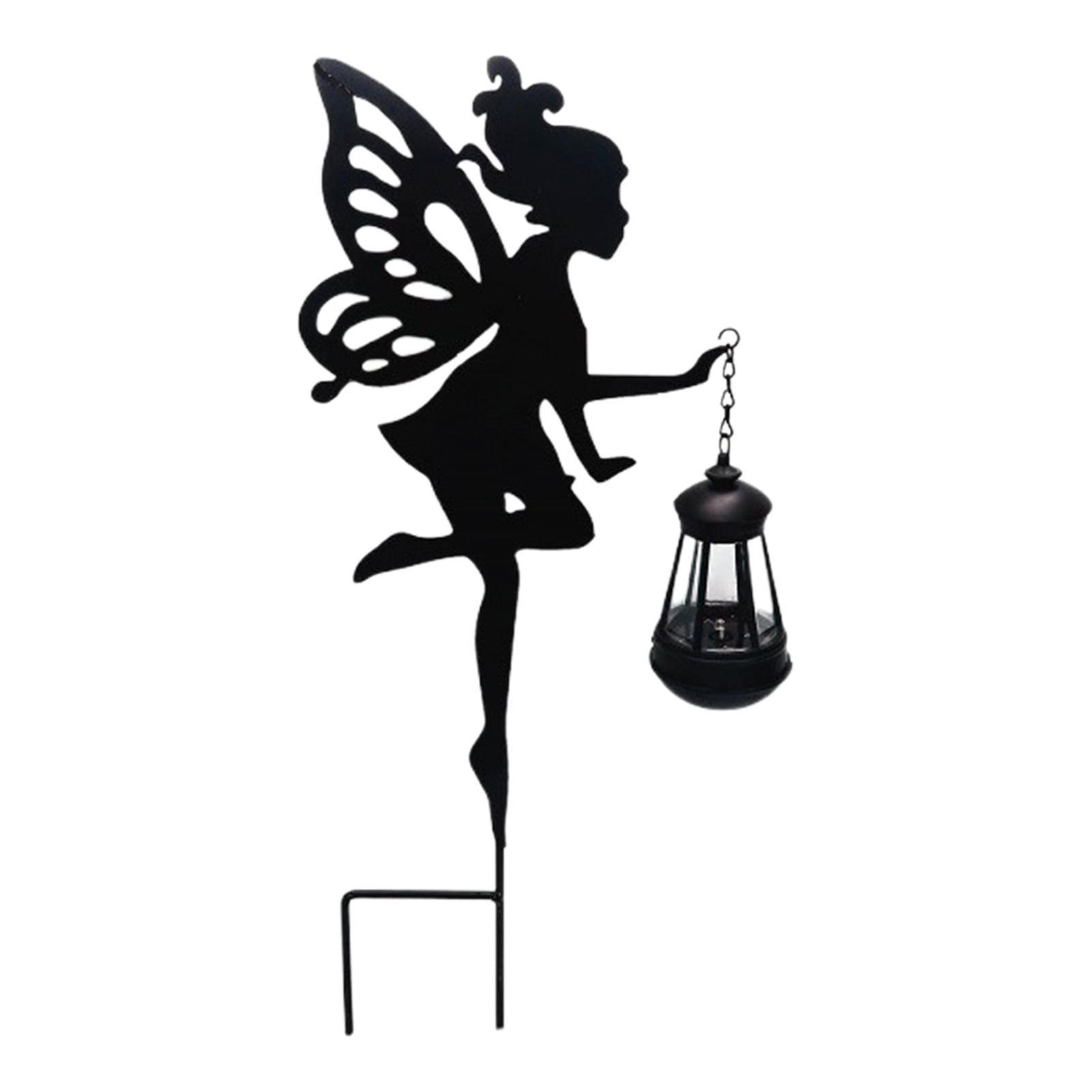 Warkul Solar Fairy Light LED Butterflies Wing Girls Statue Stake ...