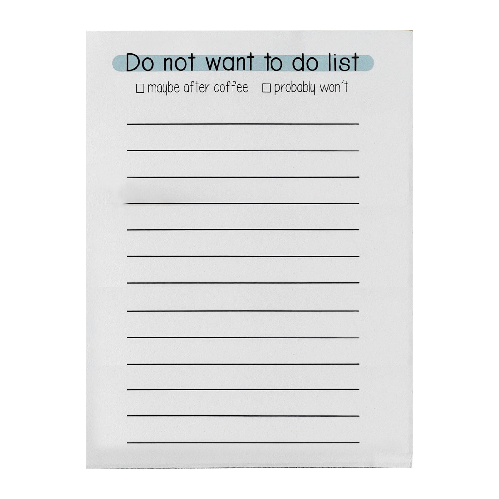 Warkul To-Do List Notepad Funny Stationery 50 Sheets Record Keeping ...