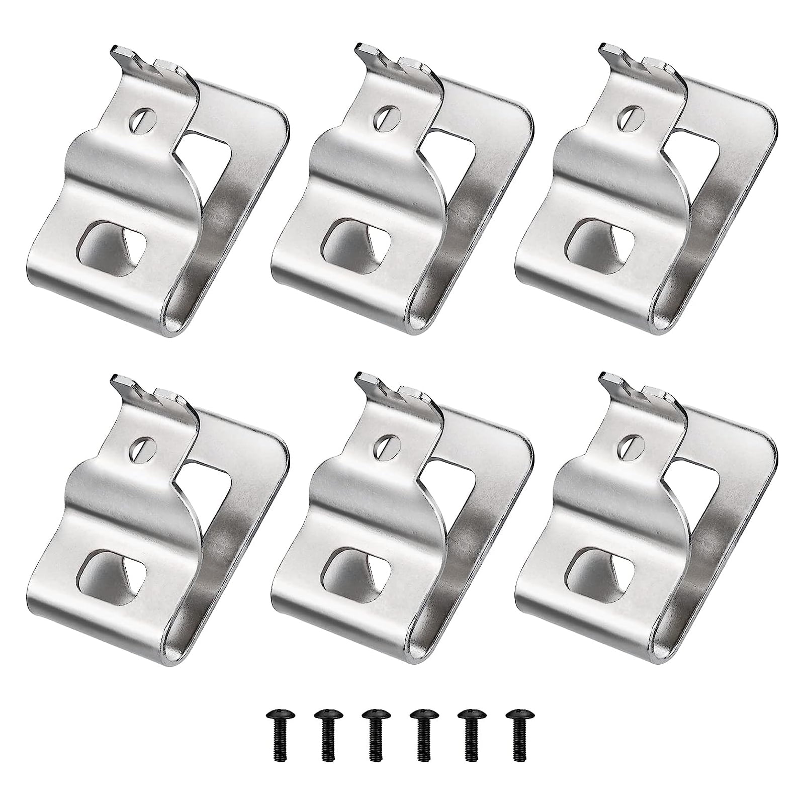 Warkul Tool Belt Clip Kit - Stainless Steel Tool Clips Hook with Screw ...