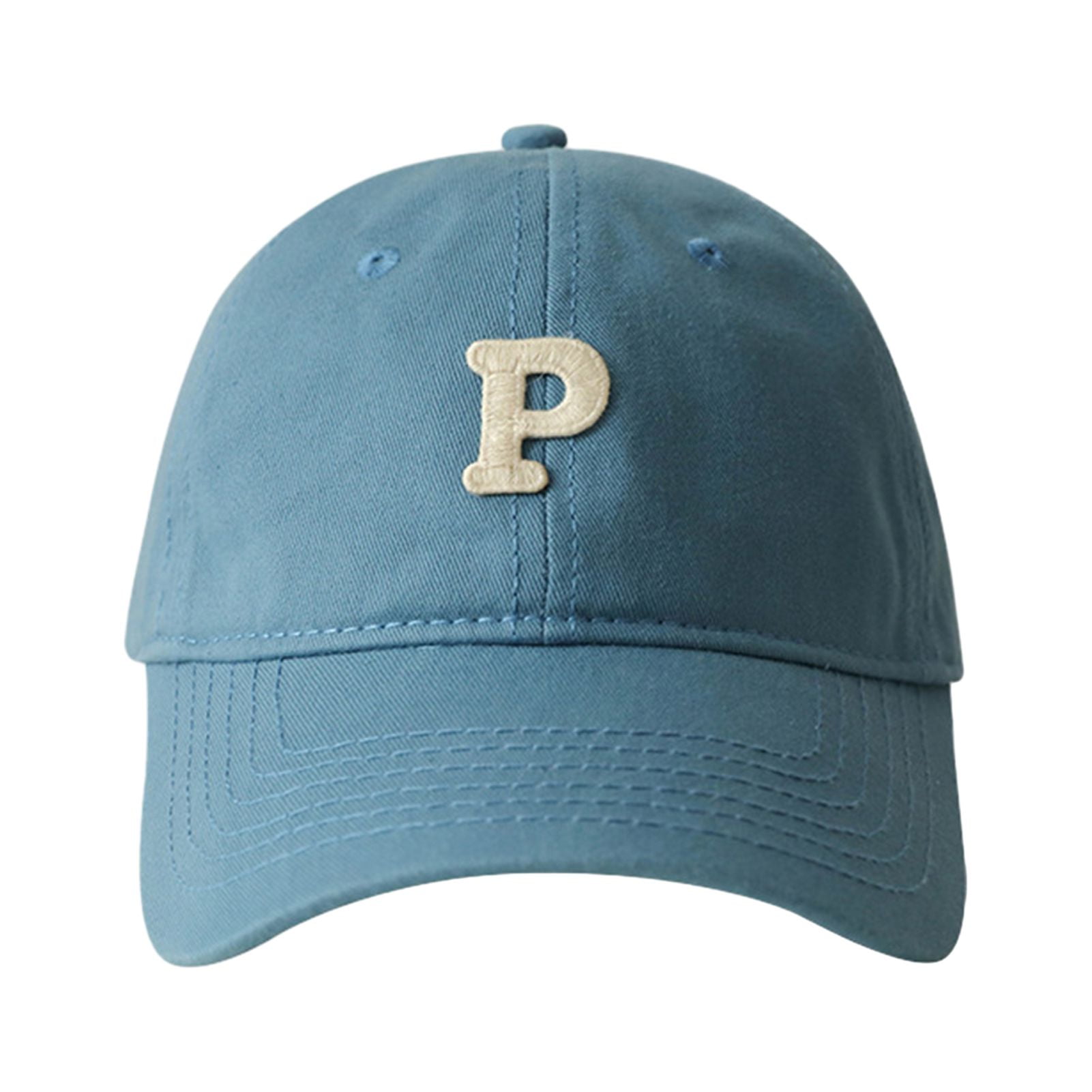 Warkul Unisex Embroidery P Letter Print Extended Brim Adjustable ...