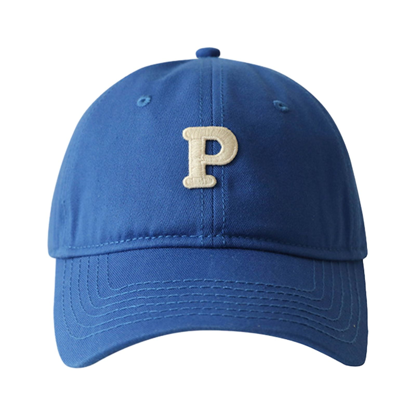 Warkul Unisex Embroidery P Letter Print Extended Brim Adjustable ...