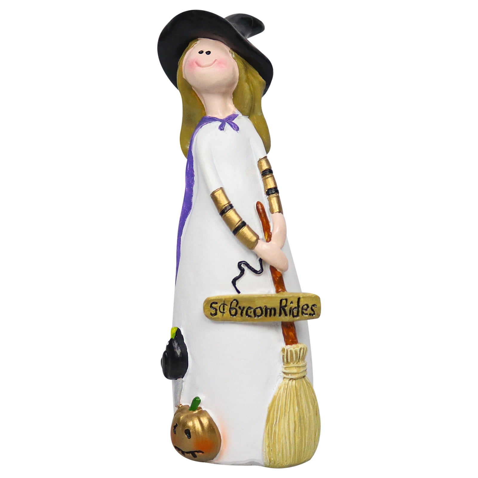 Warkul Witch Figurines Cute Cartoon Witchcraft Girl Figure Model ...