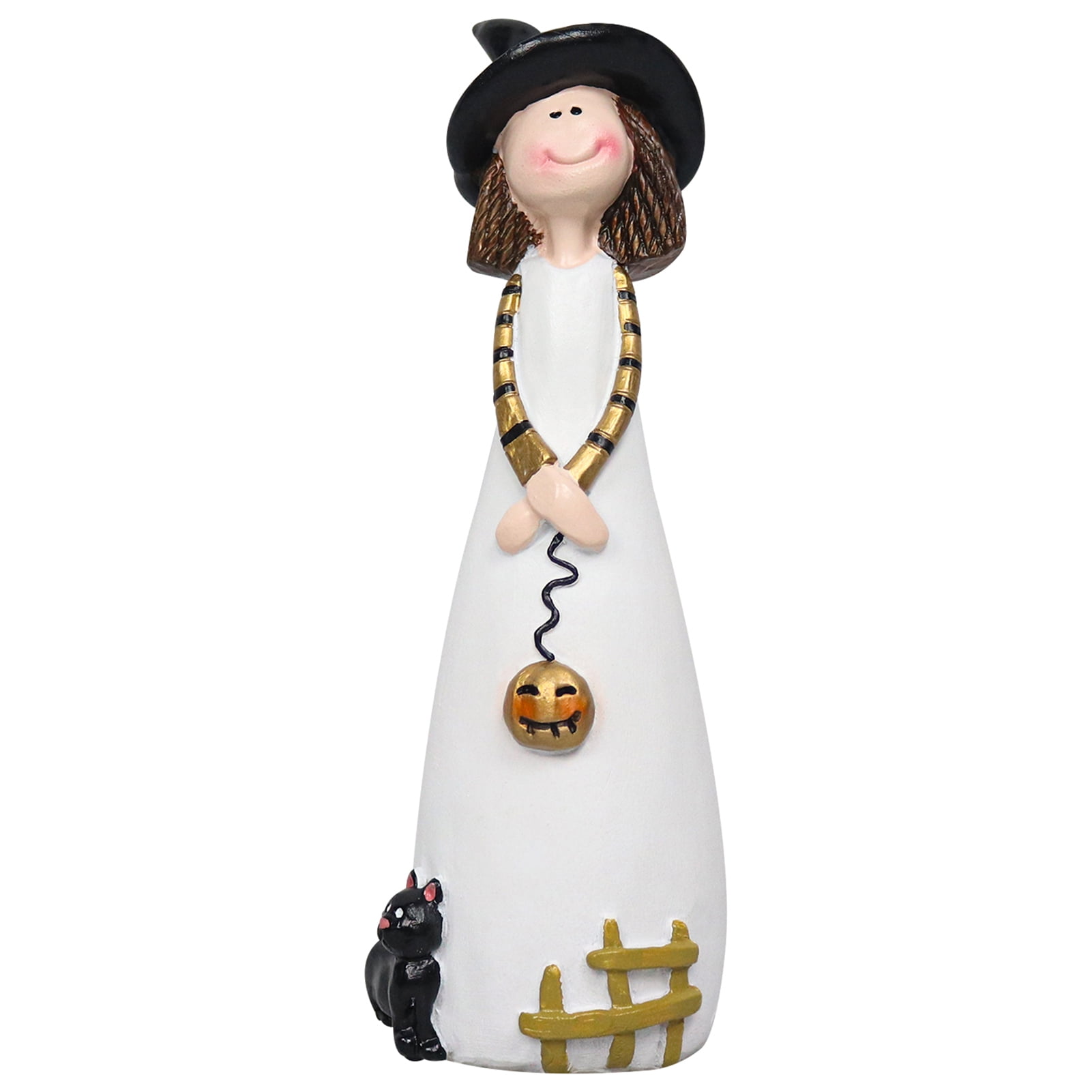 Warkul Witch Figurines Cute Cartoon Witchcraft Girl Figure Model ...