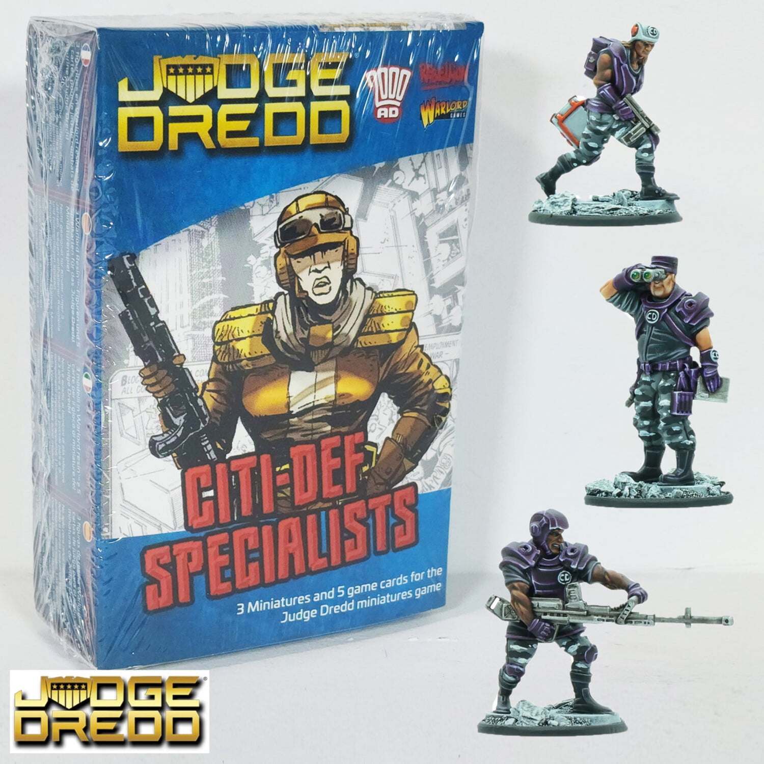 Warlord Games 2000 AD Judge Dredd Miniatures Game Citi-Def Specialists ...