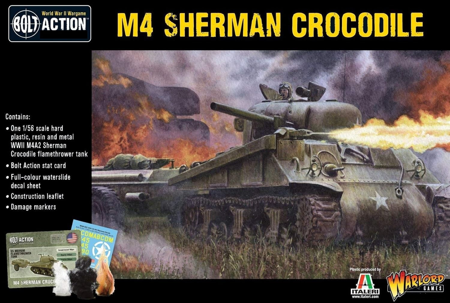 Warlord Games Bolt Action M4 Sherman Crocodile Flamethrower Tank ...