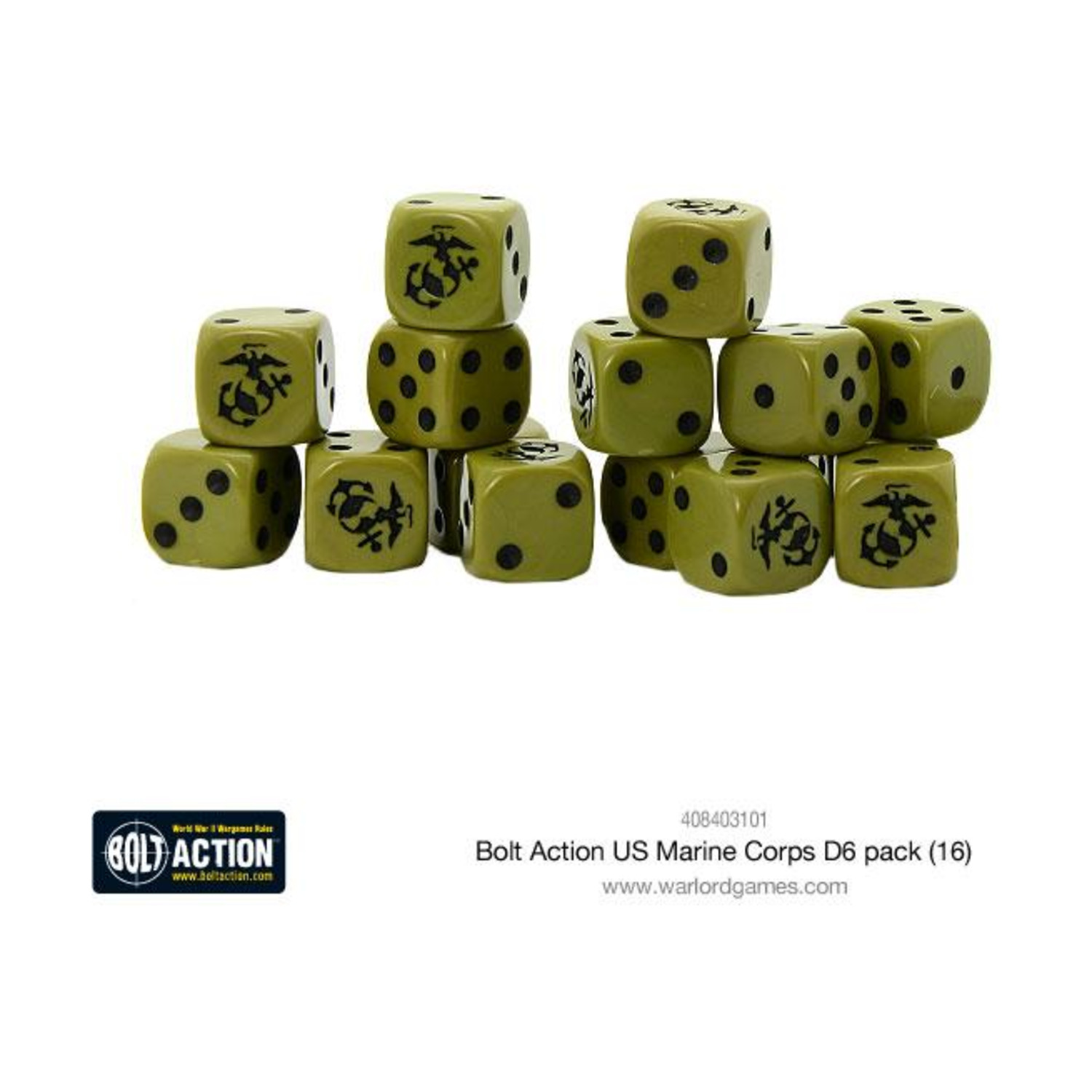 Warlord Games D6 Pack - US Marine Corps (16) New - Walmart.com