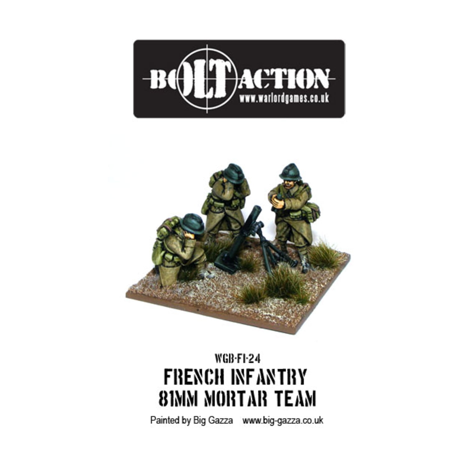 Warlord Games Early War French 81mm Mortar Team New - Walmart.com