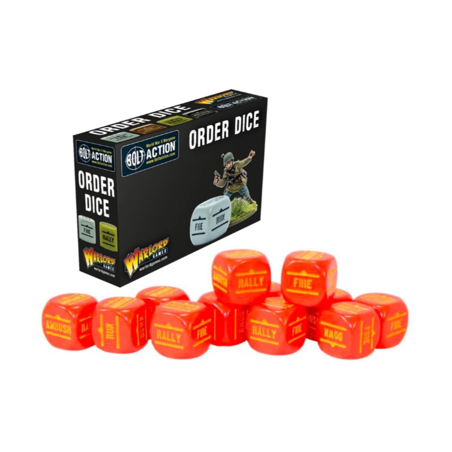 Warlord Games Order Dice - Red (12) New - Walmart.com