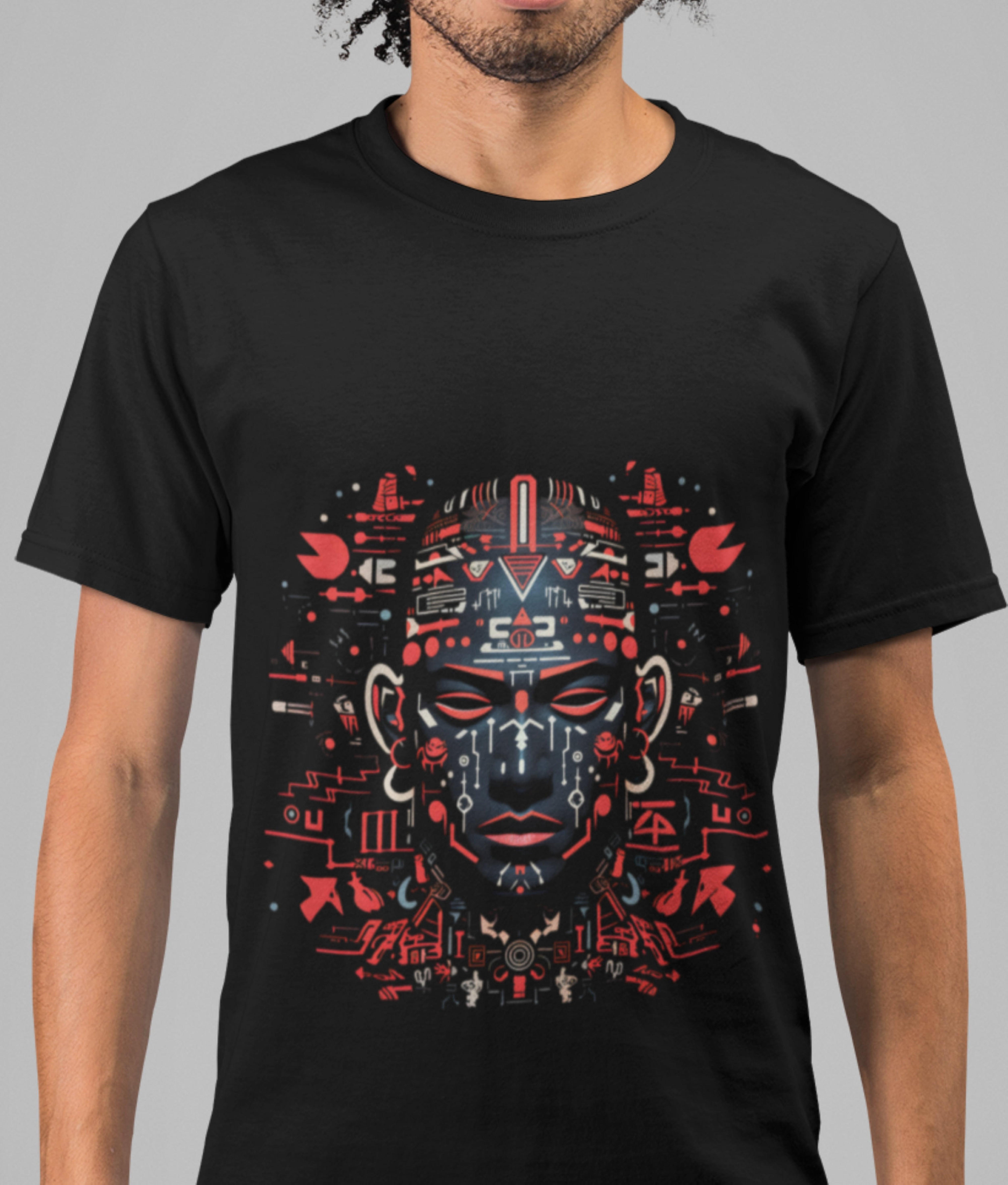 Warlord mask t-shirt, Japanese samurai shirt, Japanese streetwear tee ...