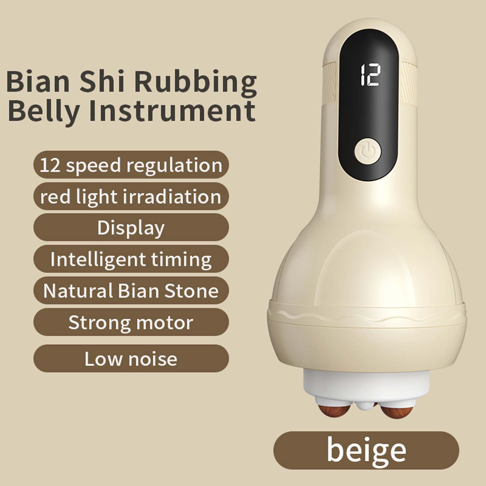 Warm Abdominal Rubbing Instrument Automatic Abdominal Rubbing Red Light ...