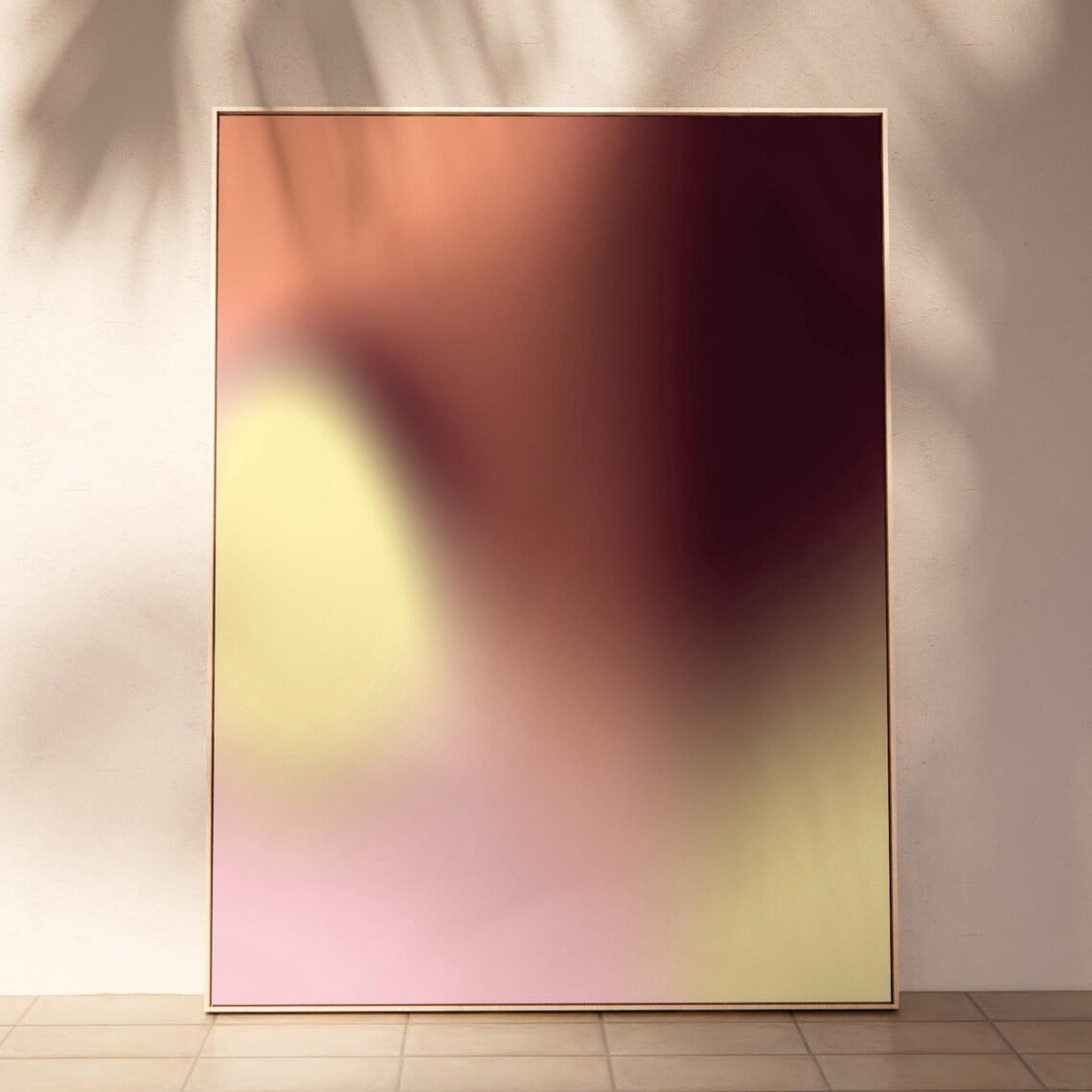 Warm Abstract Gradient Gallery Art, Large Living Room Poster ...