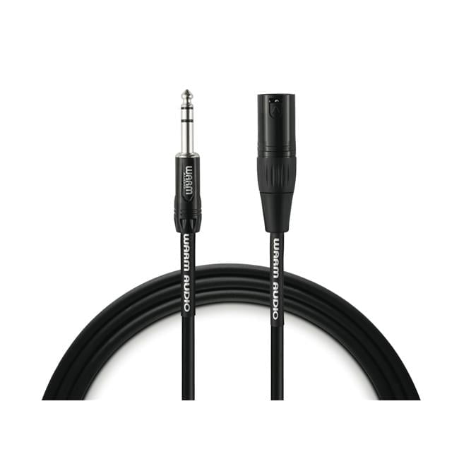 Warm Audio Cables 3 ft. Pro Series Studio & Live XLR Male to TRS Male ...