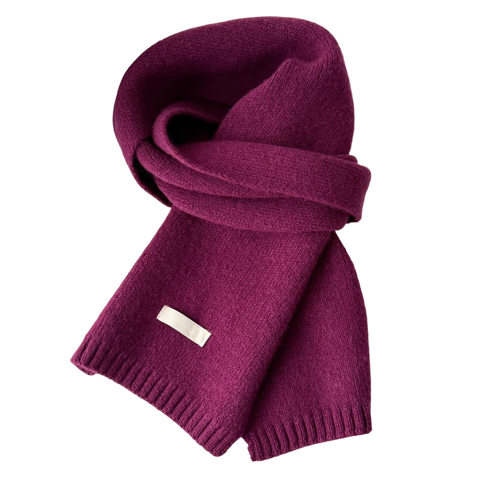 Warm Autumn and Winter Scarf, Unisex Pure Color Winter Neck Warm ...