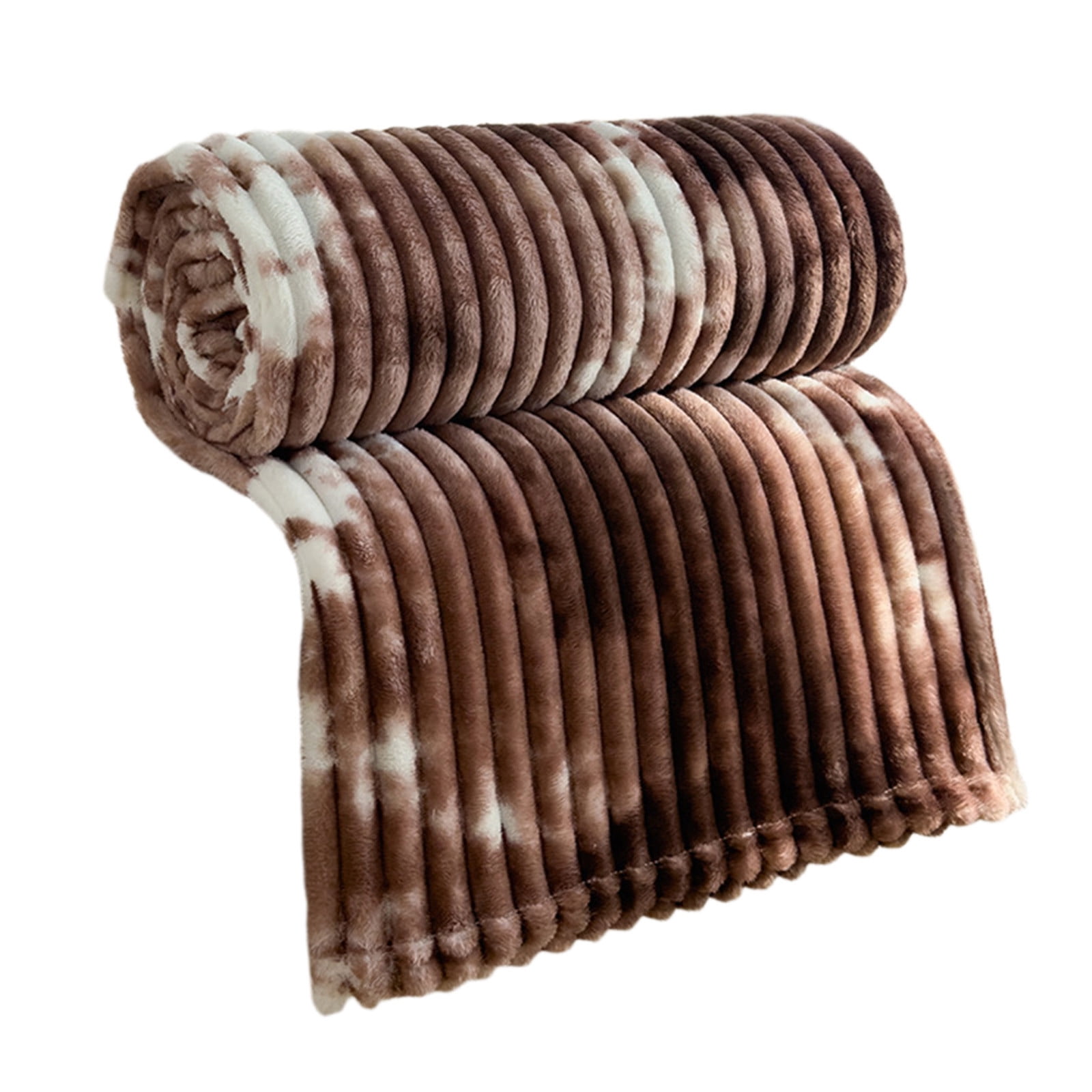 Warm Coffee Oversized Coral Fleece Throw 230x200cm Ultra-Plush ...