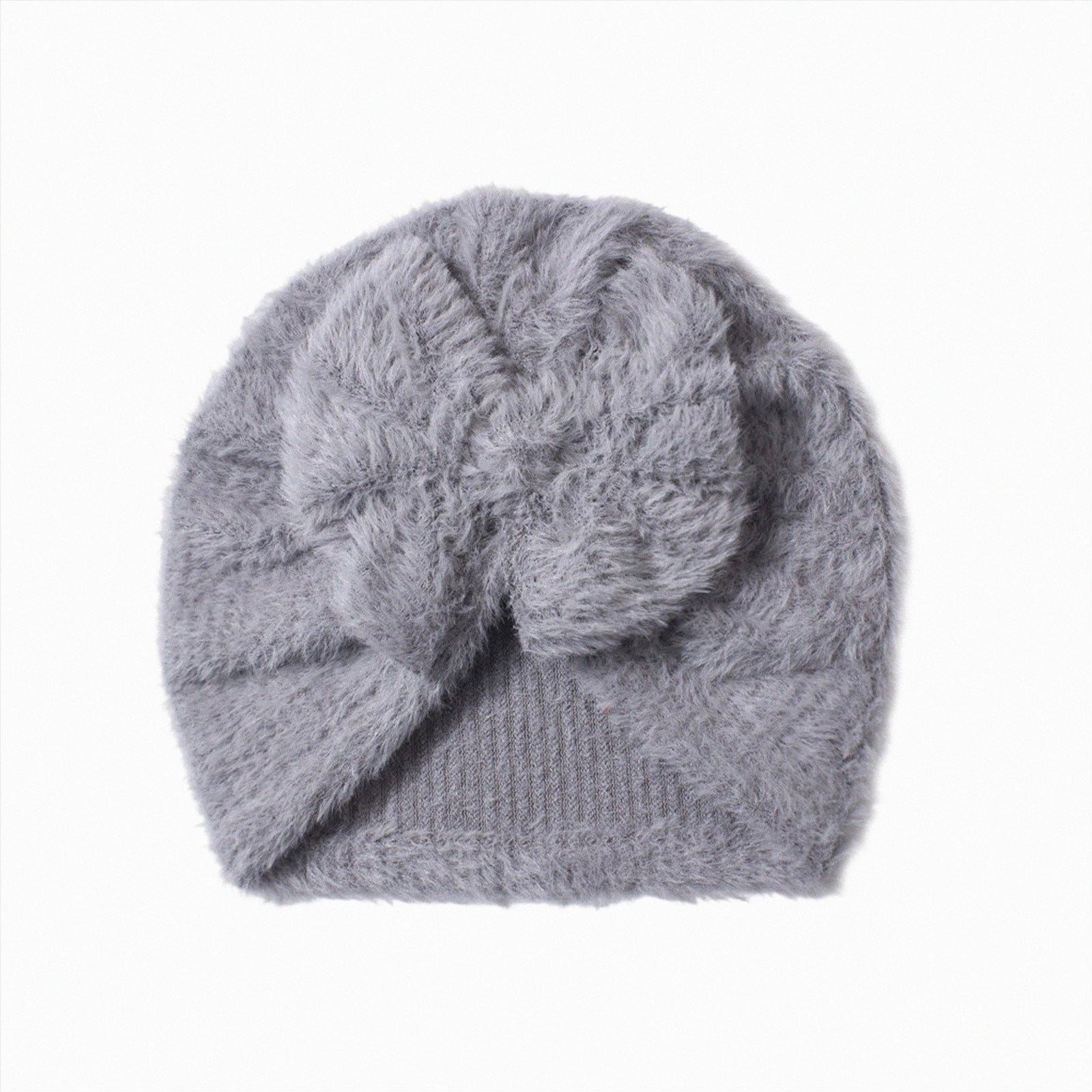 Warm Cold Weather Hats Baby Girls Turban Hats With Bow Newborn Caps ...