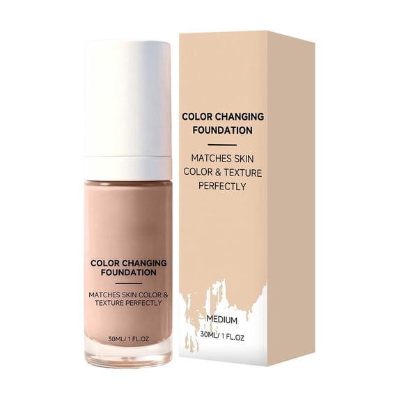 Warm Color Changing Liquid Foundation Waterproof 30ml - Adaptive Skin ...