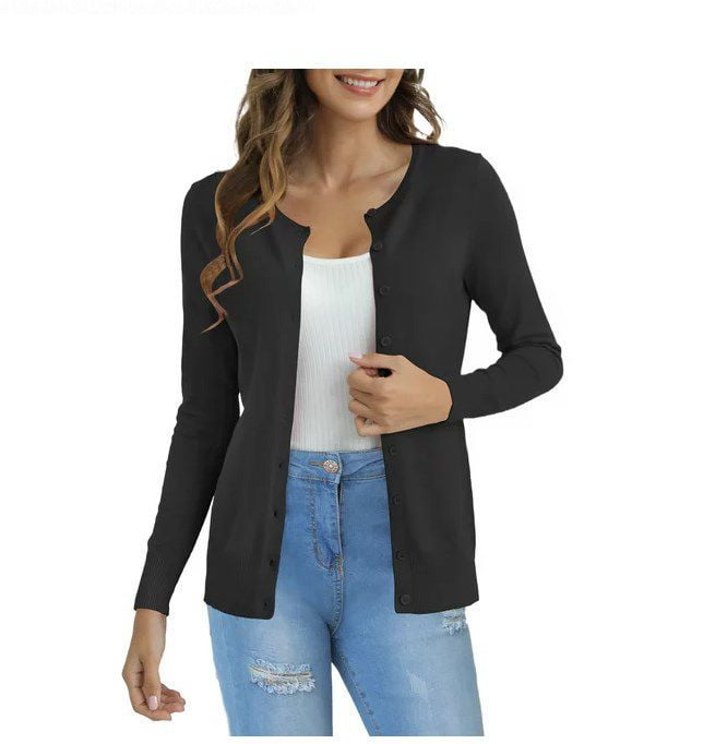 Warm Comfortable Long Sleeve Women Loose Knitting Cardigan Fashion ...