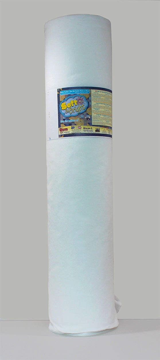 Warm Company Soft & Bright Poly Batting 124" x 20 Yard Bolt - 1 Bolt ...