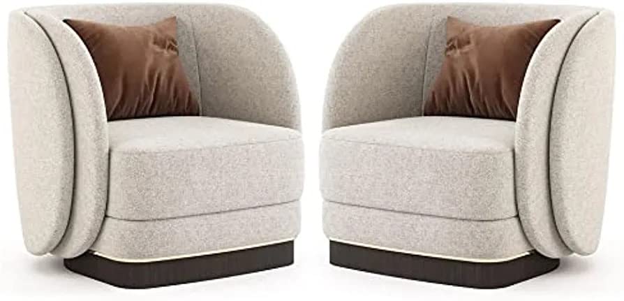 Warm Cushioned Leisure Design Dining ChairArmchair Lounge Chair Solid ...