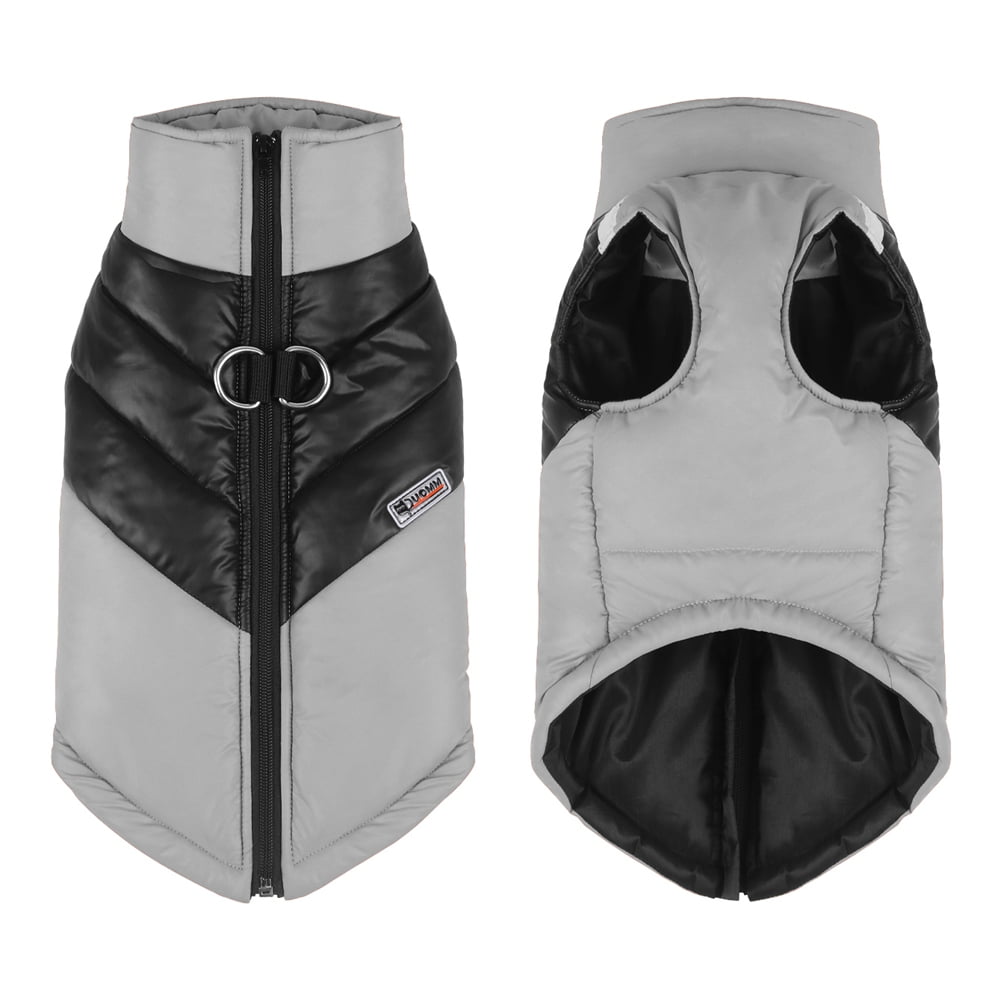 Warm Dog Coat with Harness, Turtleneck Winter Cold Weather Dog Jacket ...