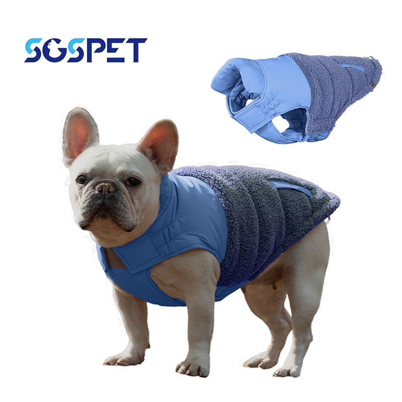 SGSPET Dog sweater, wool down jacket, reflective waterproof pet winter ...